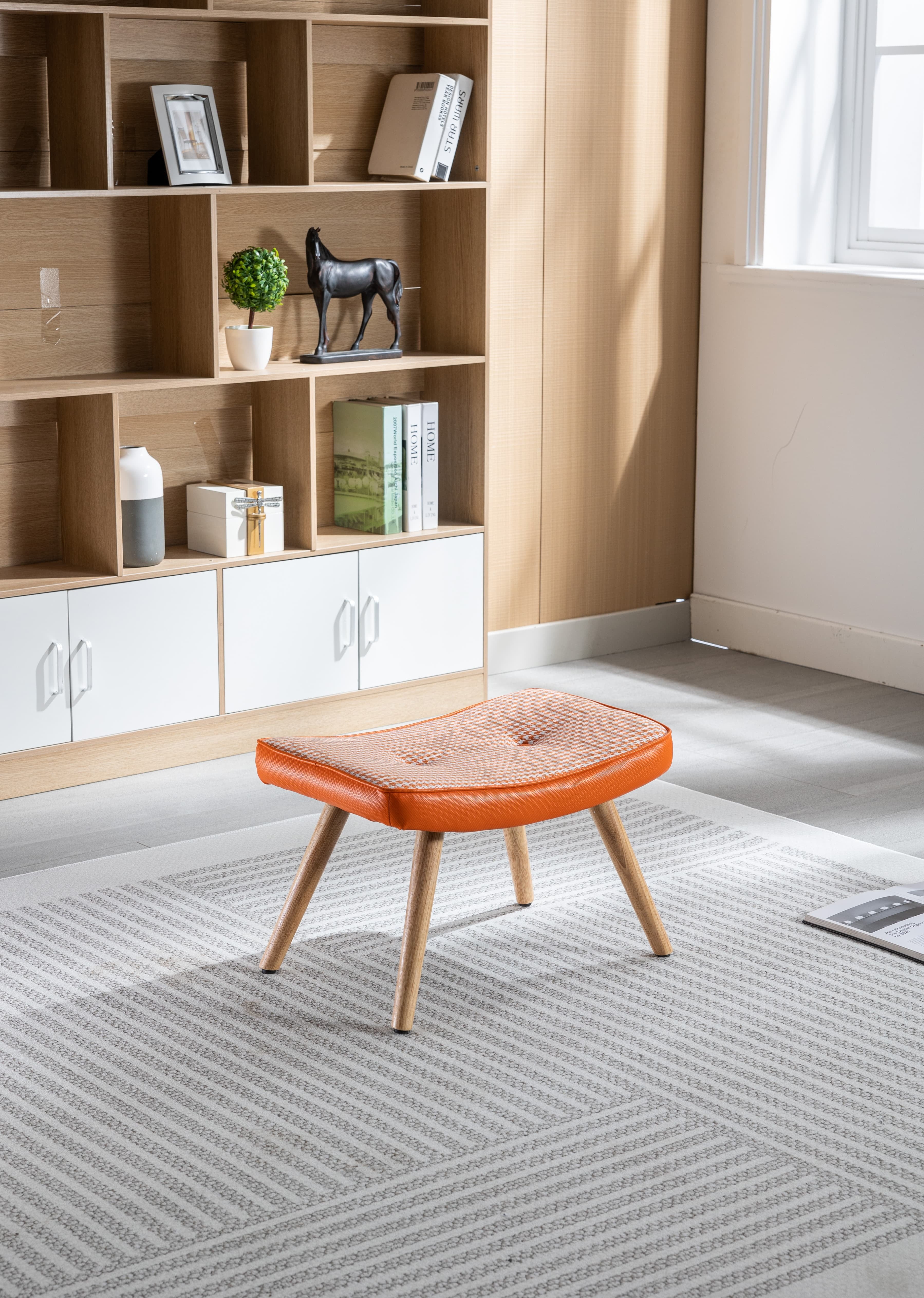 SogesPower Wooden Step ottoman,Wooden Step Stool for Adults,Square ...