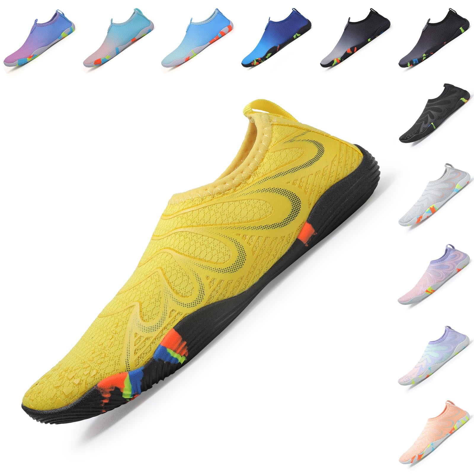 Sogetch Mens and Womens Water Shoes Quick-Dry Aqua Socks Lightweight ...