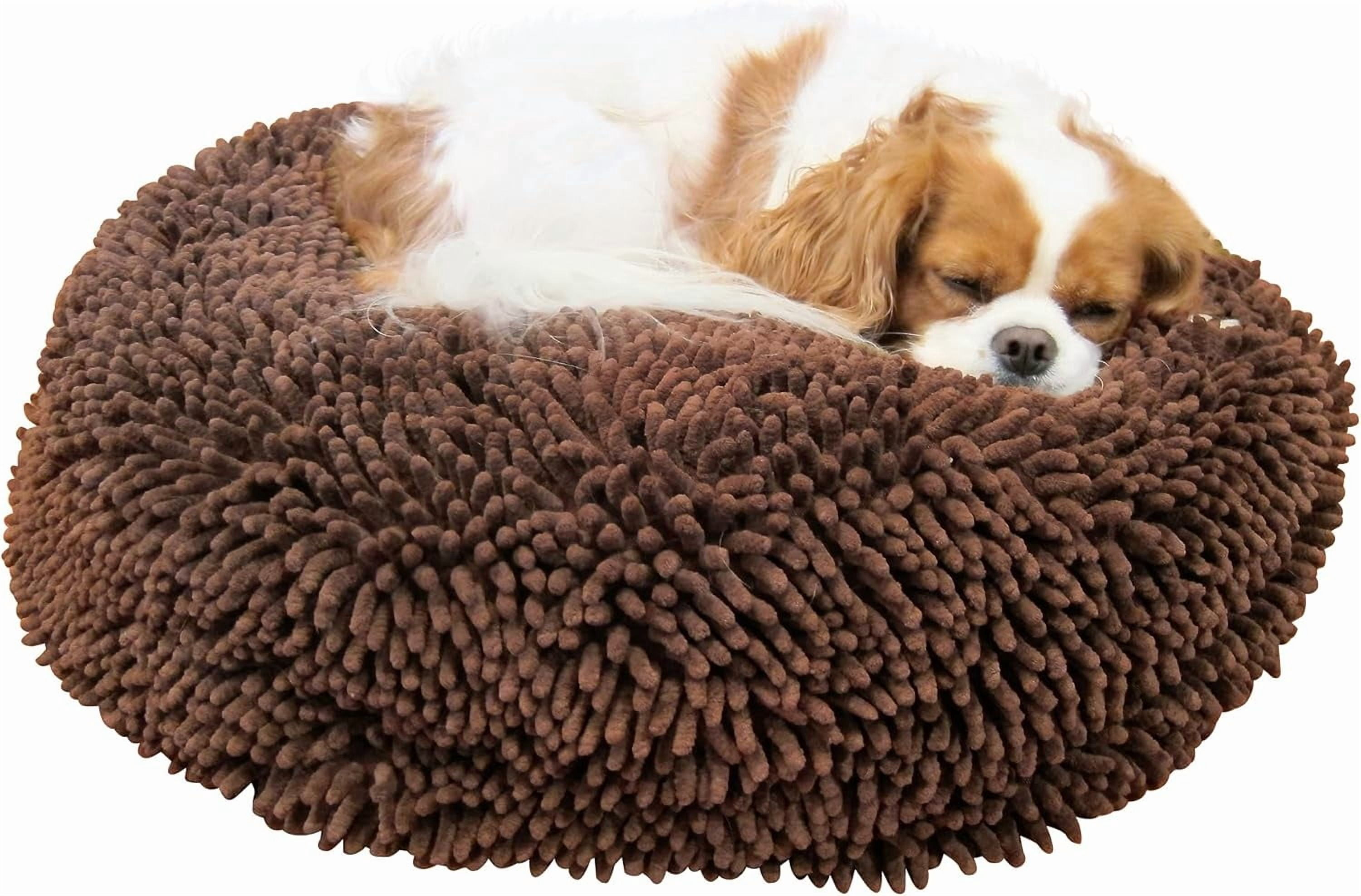 Soggy Doggy Super Snoozer Dog Bed | Dark Chocolate | Medium (24”x24”x6 ...