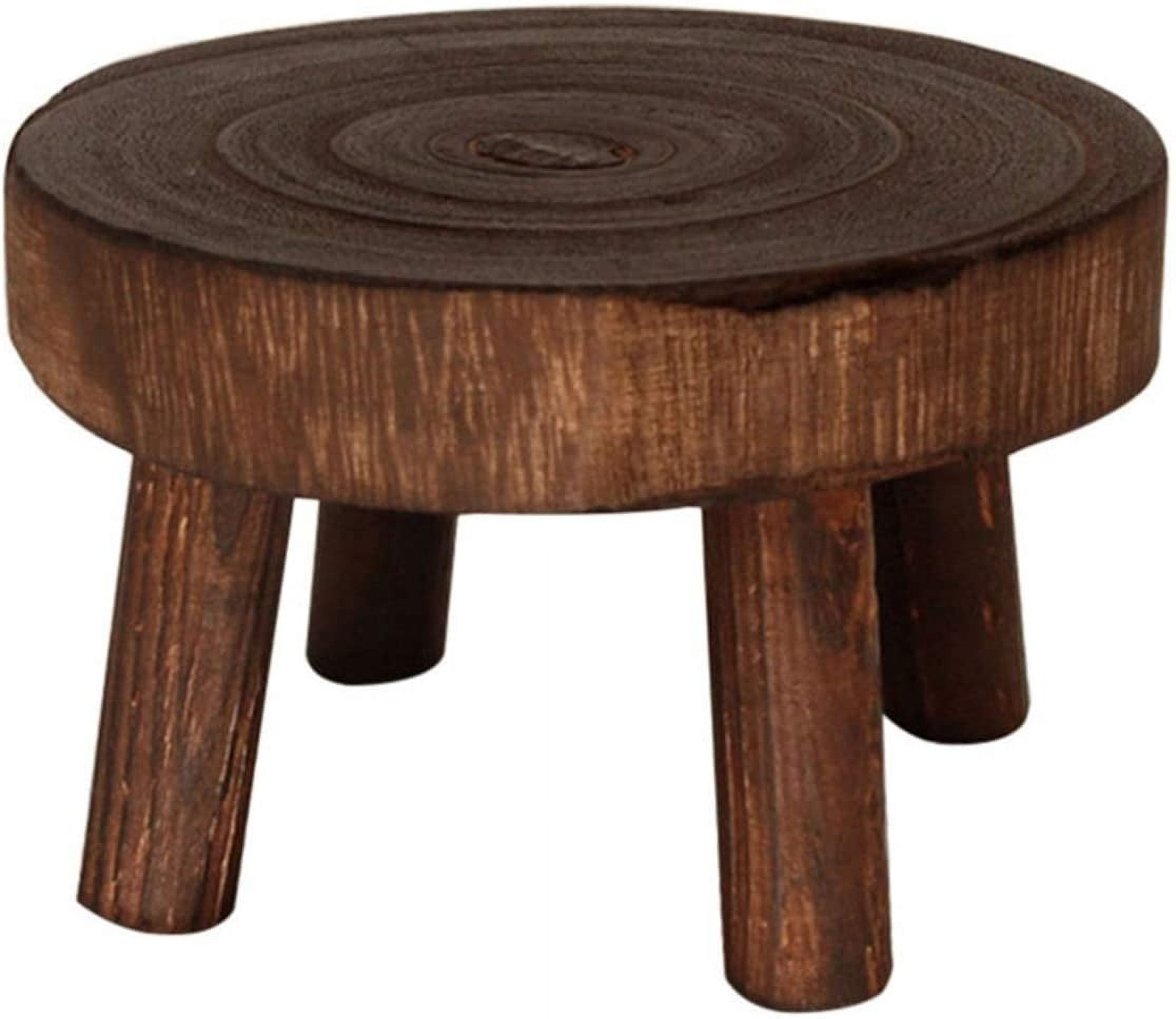 Sohindel Wooden Low Plant Riser Small Pedestal Stand with Solid ...