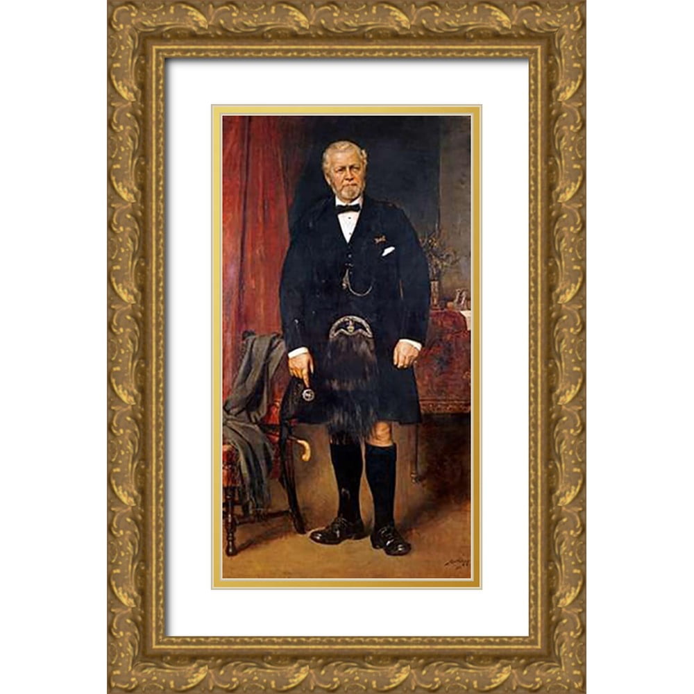 Sohn, Carl Rudolph 19x32 Gold Ornate Wood Framed with Double Matting ...