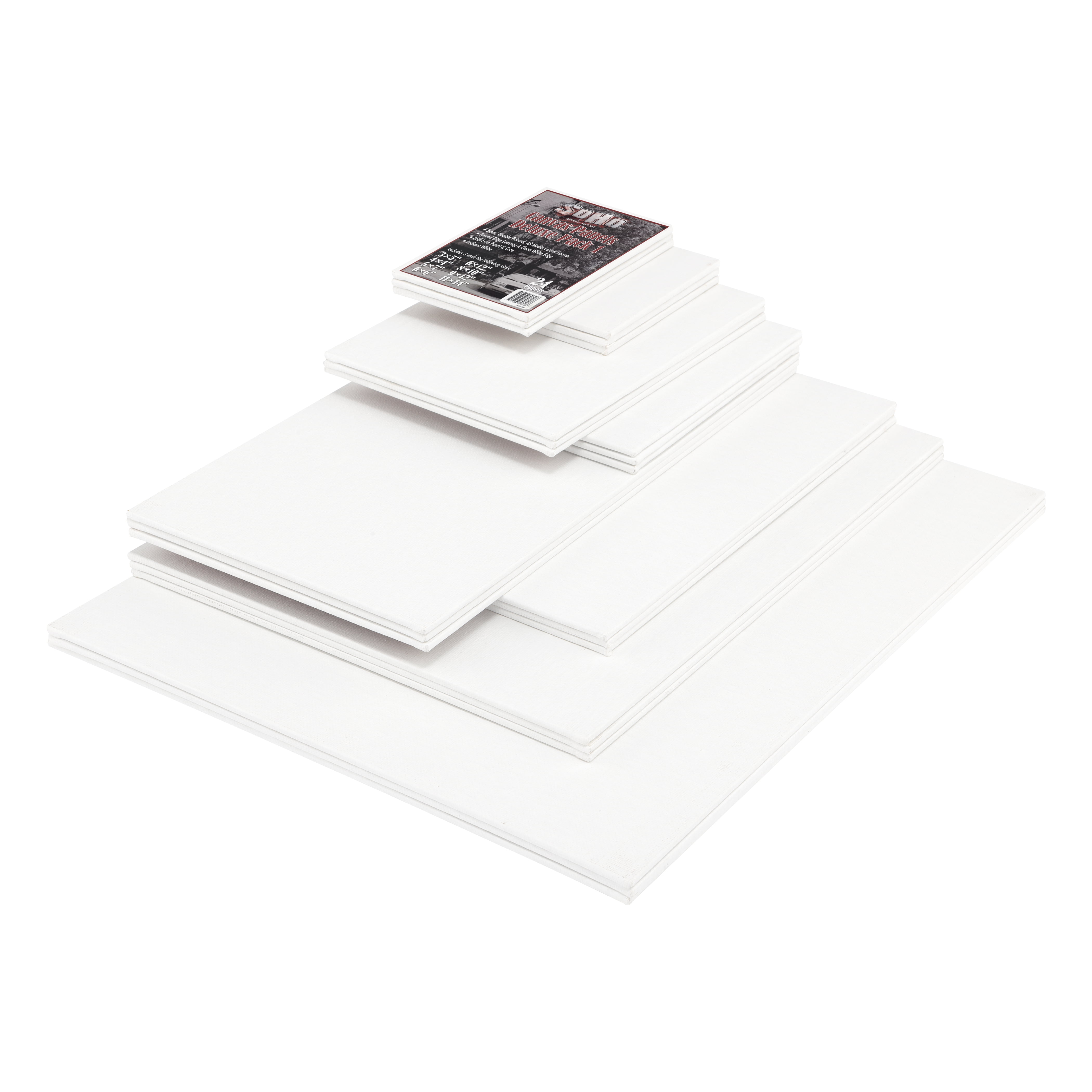 Soho Artist Canvas Panels Bulk Pack (24) Professional Quality Painting ...