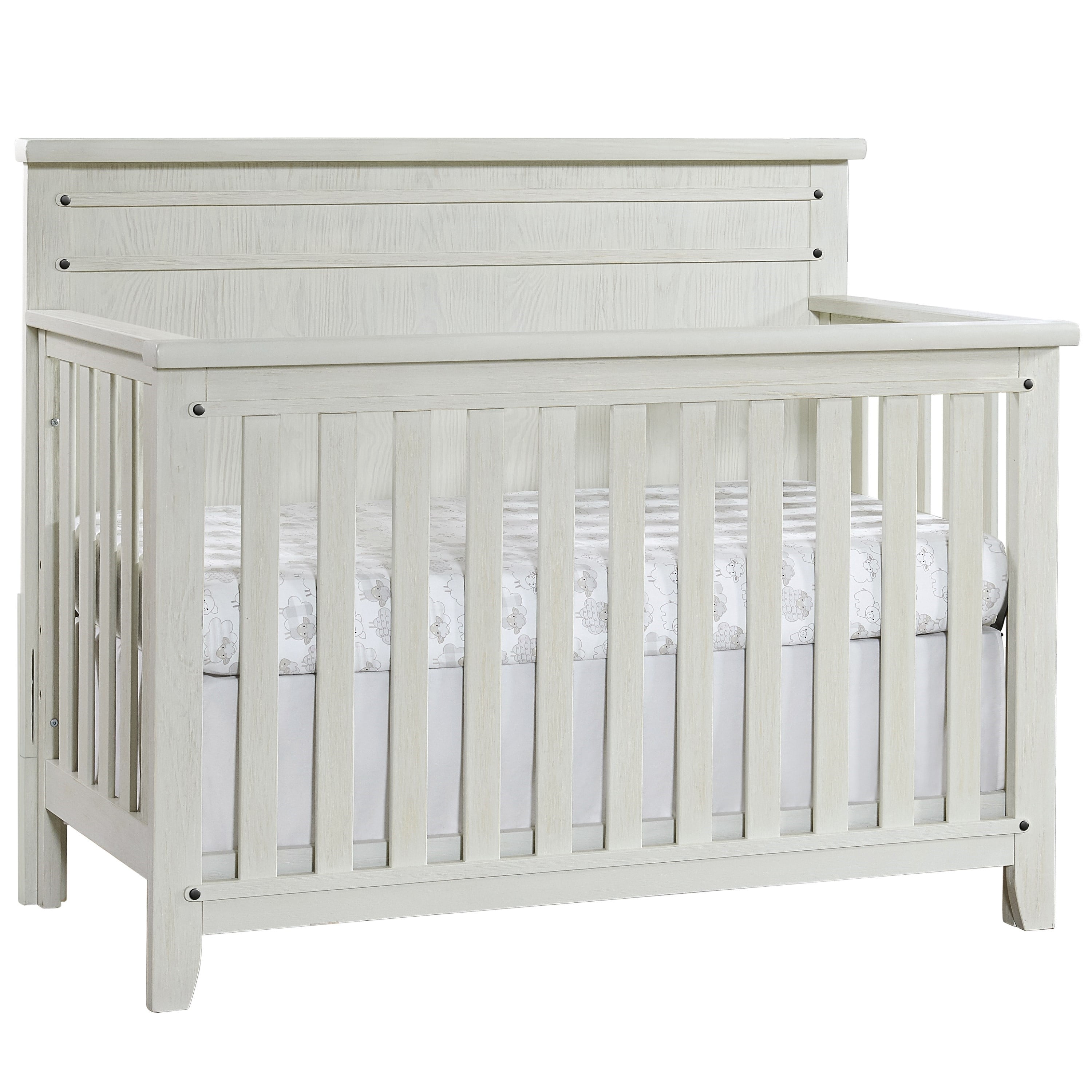 Soho Baby Morrison 4-in-1 Convertible Crib, Rustic White - Walmart.com