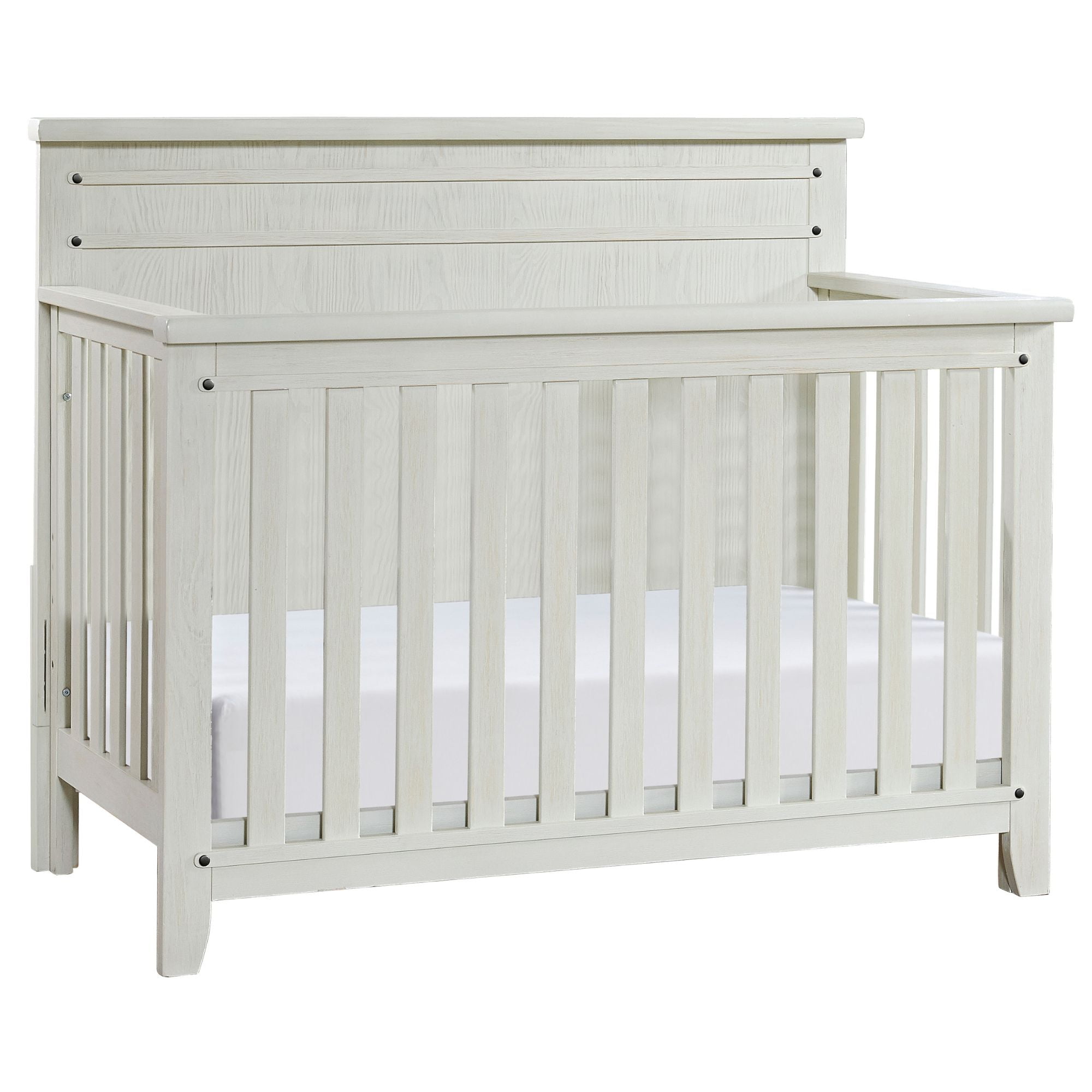 Soho Baby Morrison 4-in-1 Convertible Crib, Rustic White - Walmart.com