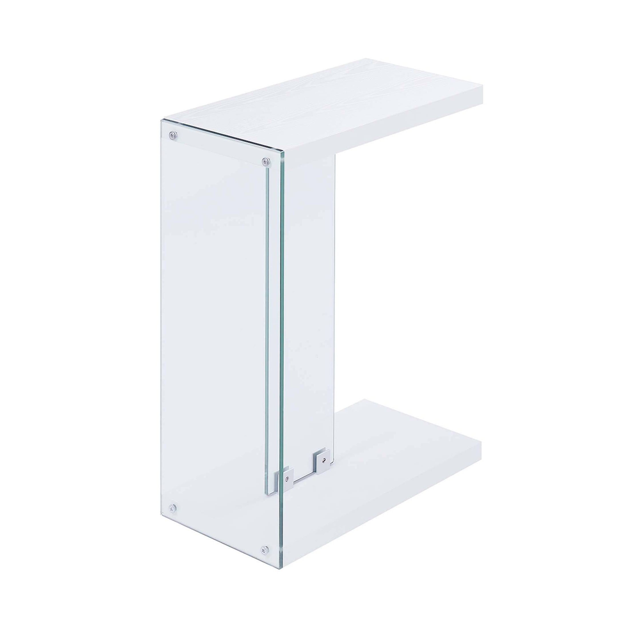 Soho C End Table White: Modern Rectangle Side Table, Melamine Top, for ...