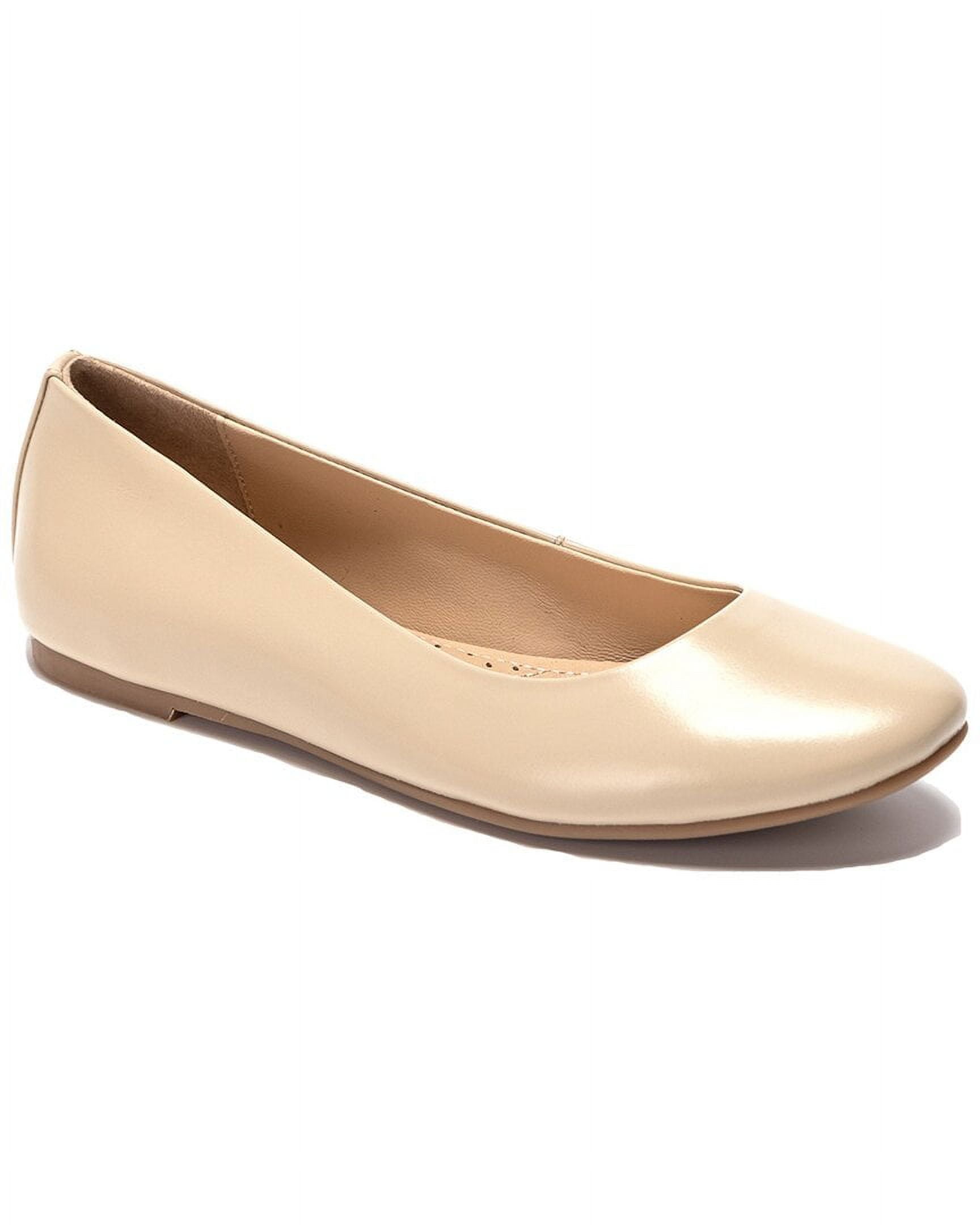 Soho Collective Abby Leather Ballerina Flat, 36 - Walmart.com