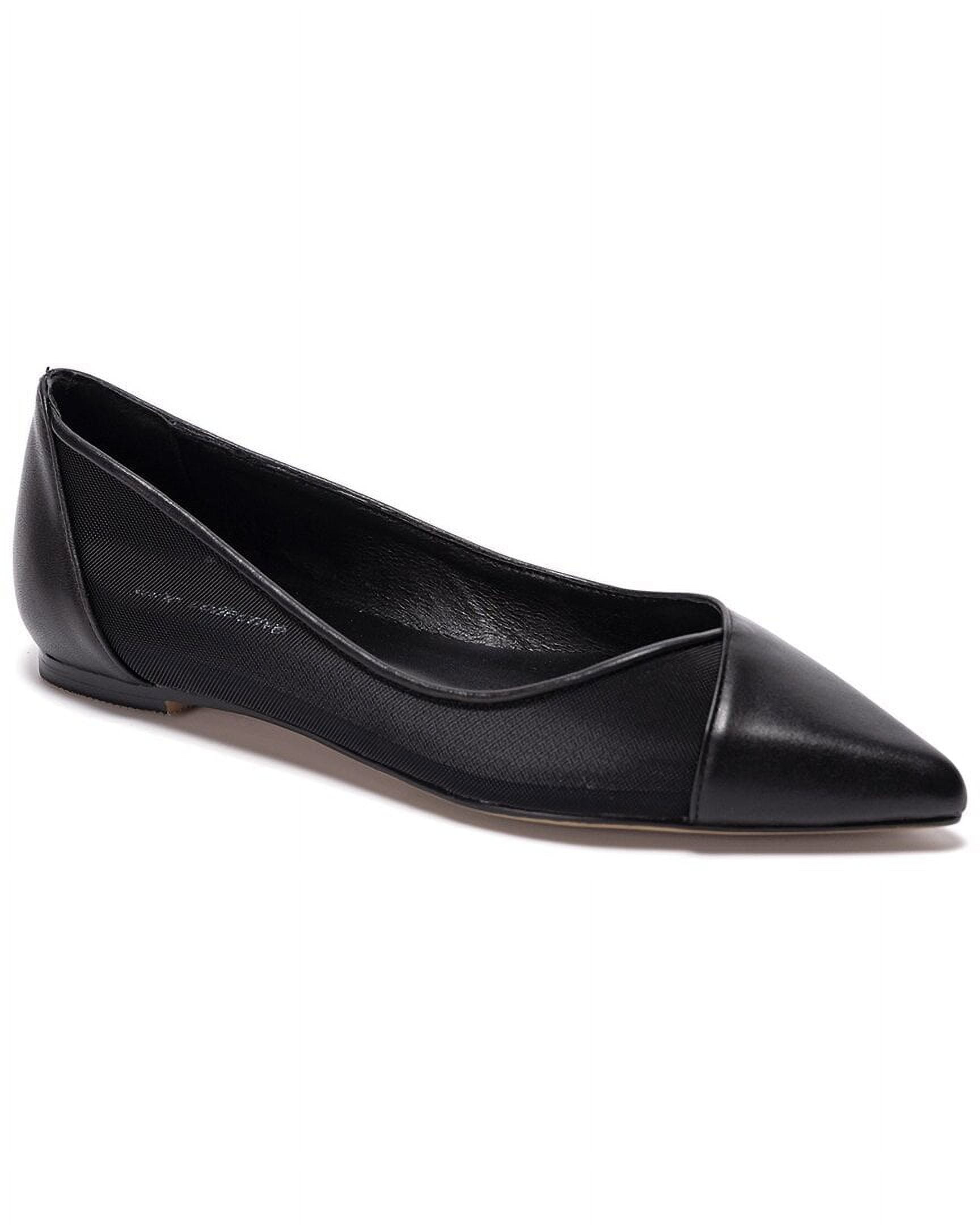 Soho Collective Dottie Leather-Trim Ballerina Flat, 40 - Walmart.com