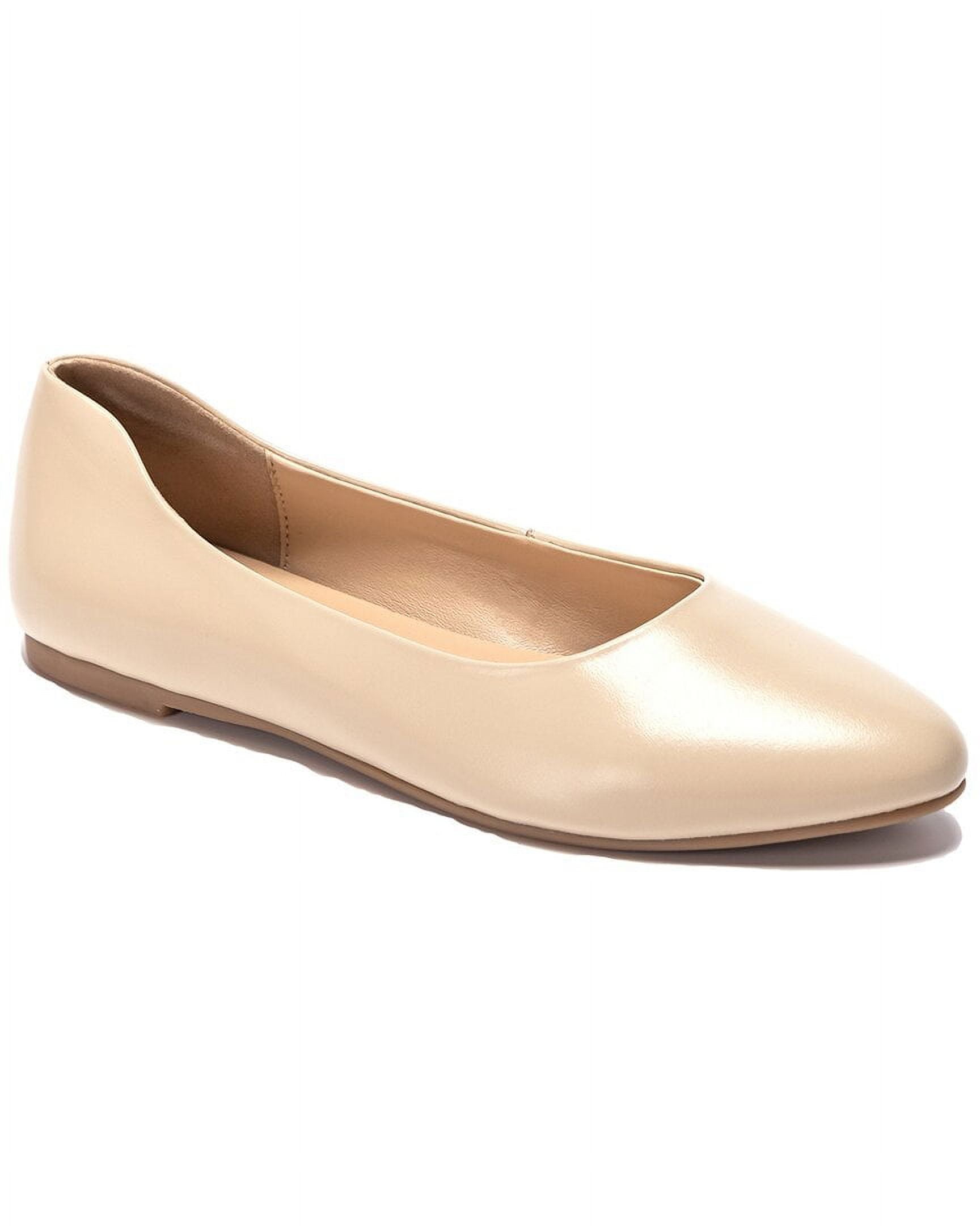 Soho Collective Nova Leather Ballerina Flat, 41 - Walmart.com