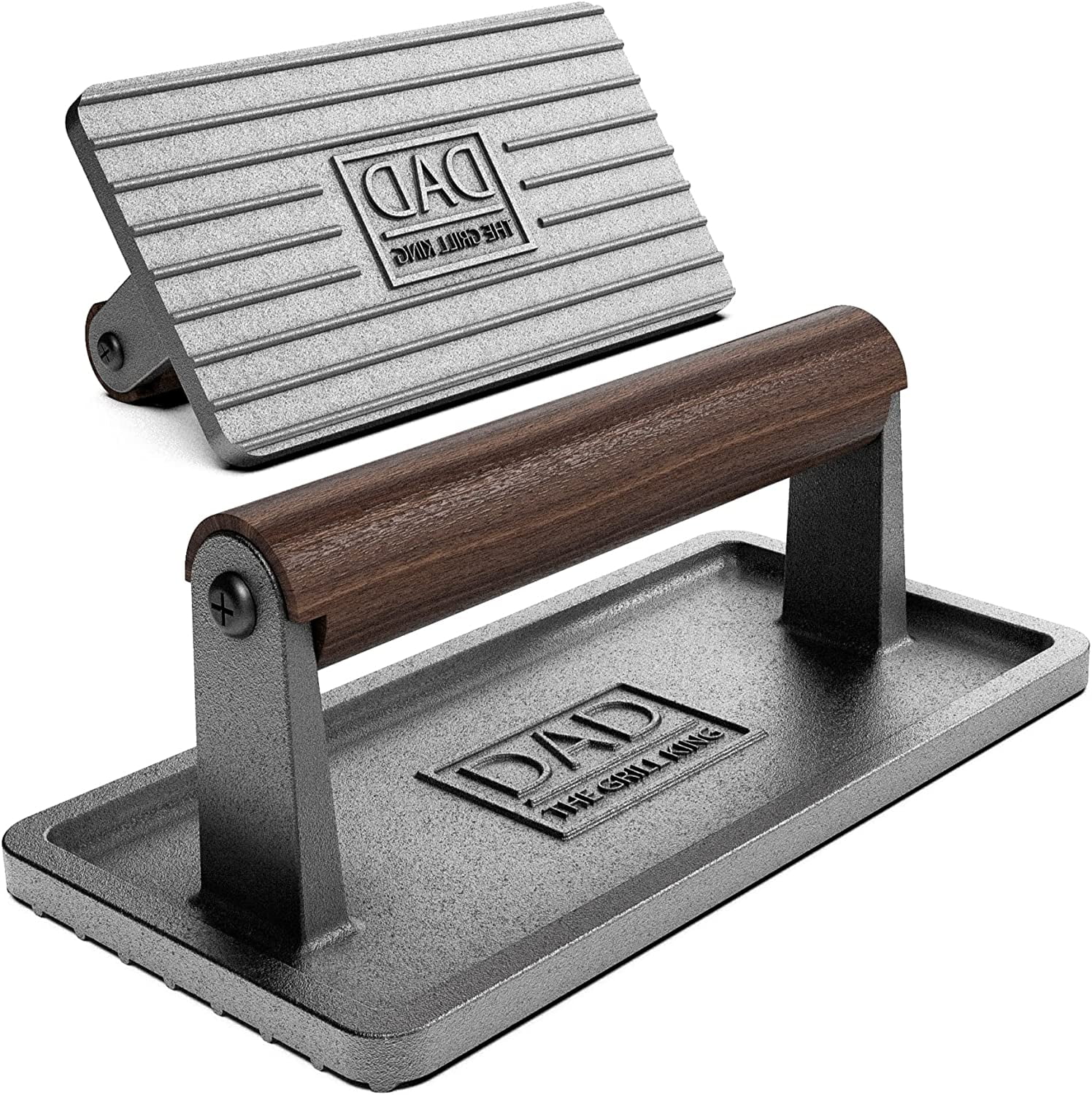 Soho Grilling Gift for Dad, BBQ Cast Iron Grill Press for Smash Burger ...