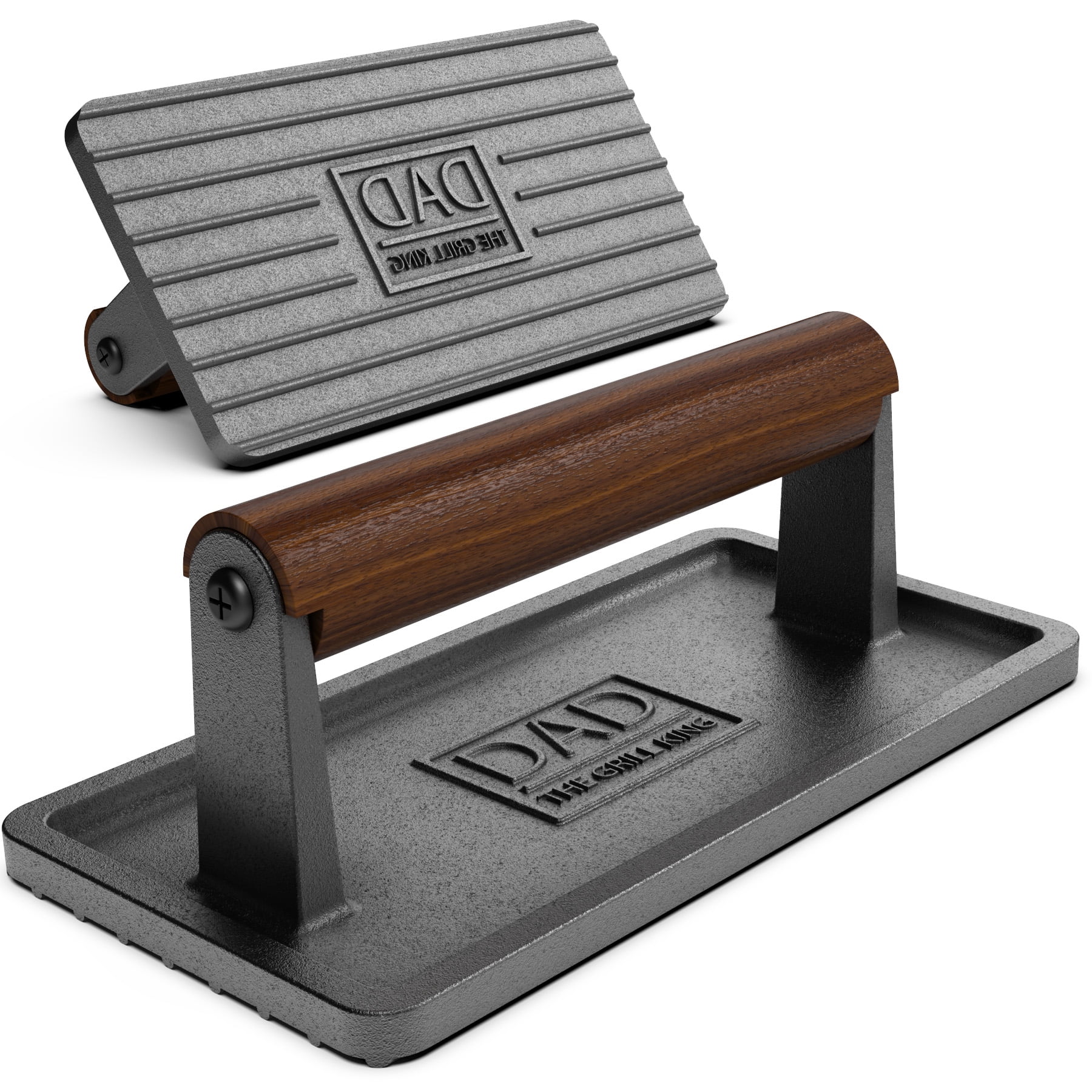 Soho Grilling Gift for Dad, BBQ Cast Iron Grill Press for Smash Burger ...