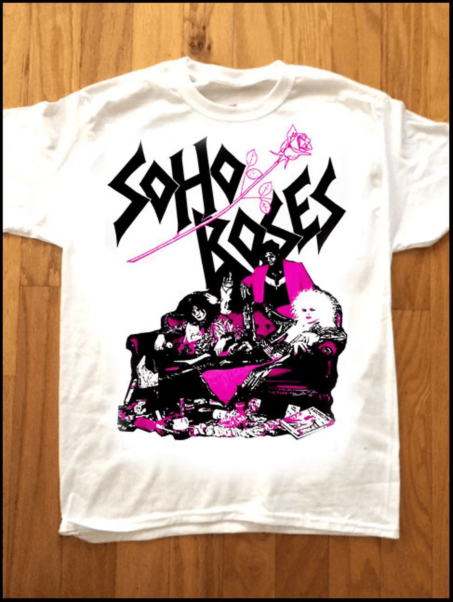 Soho Roses Tribute Shirt Retro 80s Glam Punk Graphic for Fans - Walmart.com