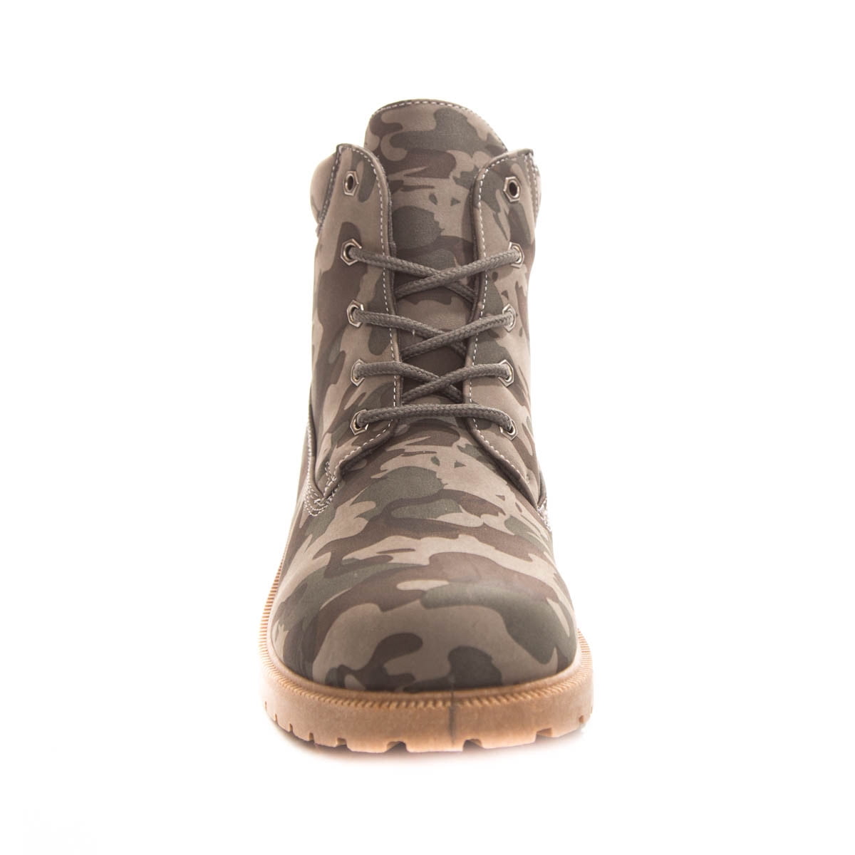 Soho Shoes Women's Lace Up Military Combat Army Camo Boot - Walmart.com