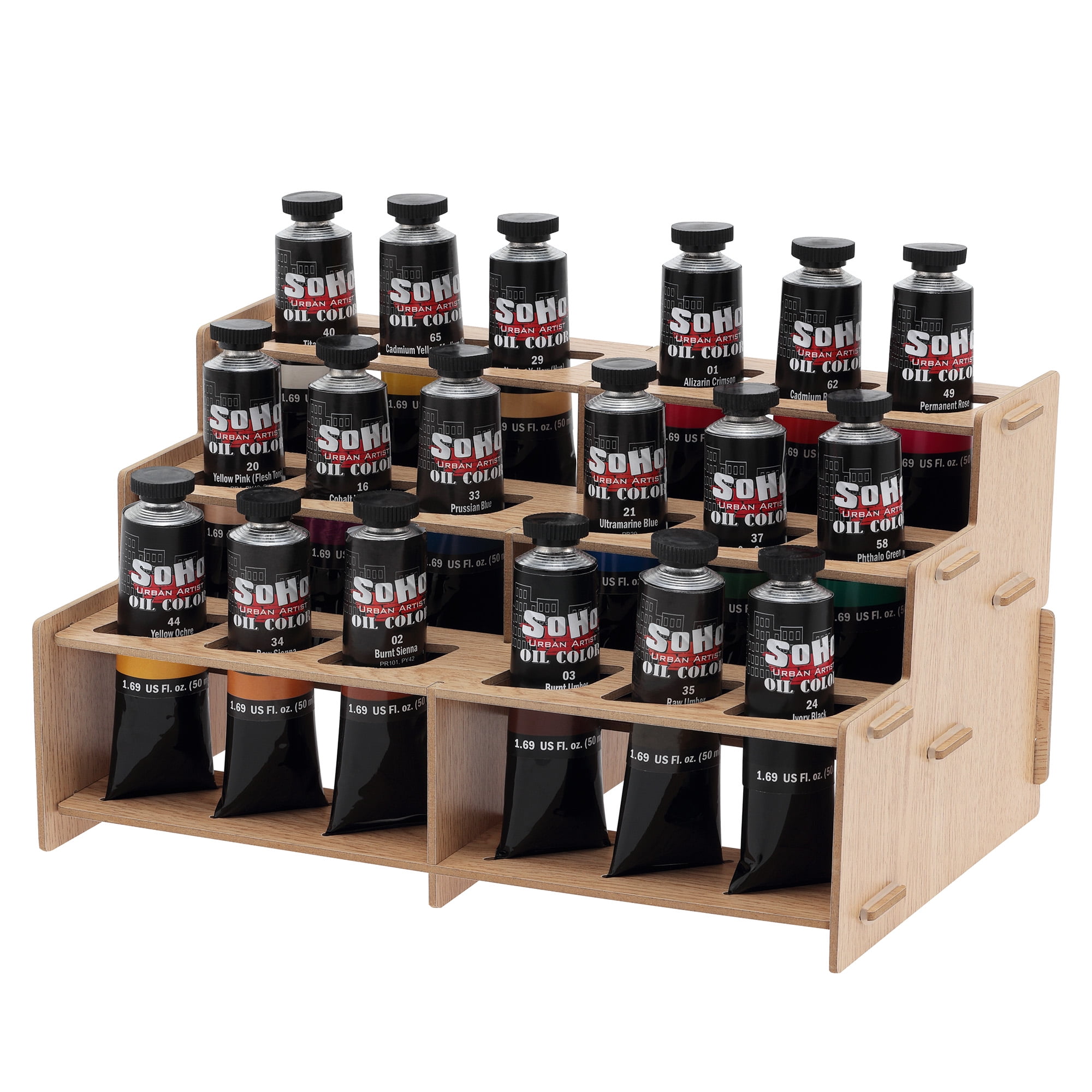 Soho Urban Artist Oil Paints - Professional Grade Portrait Oil Paint Set of 18, 50ml paint tubes ...