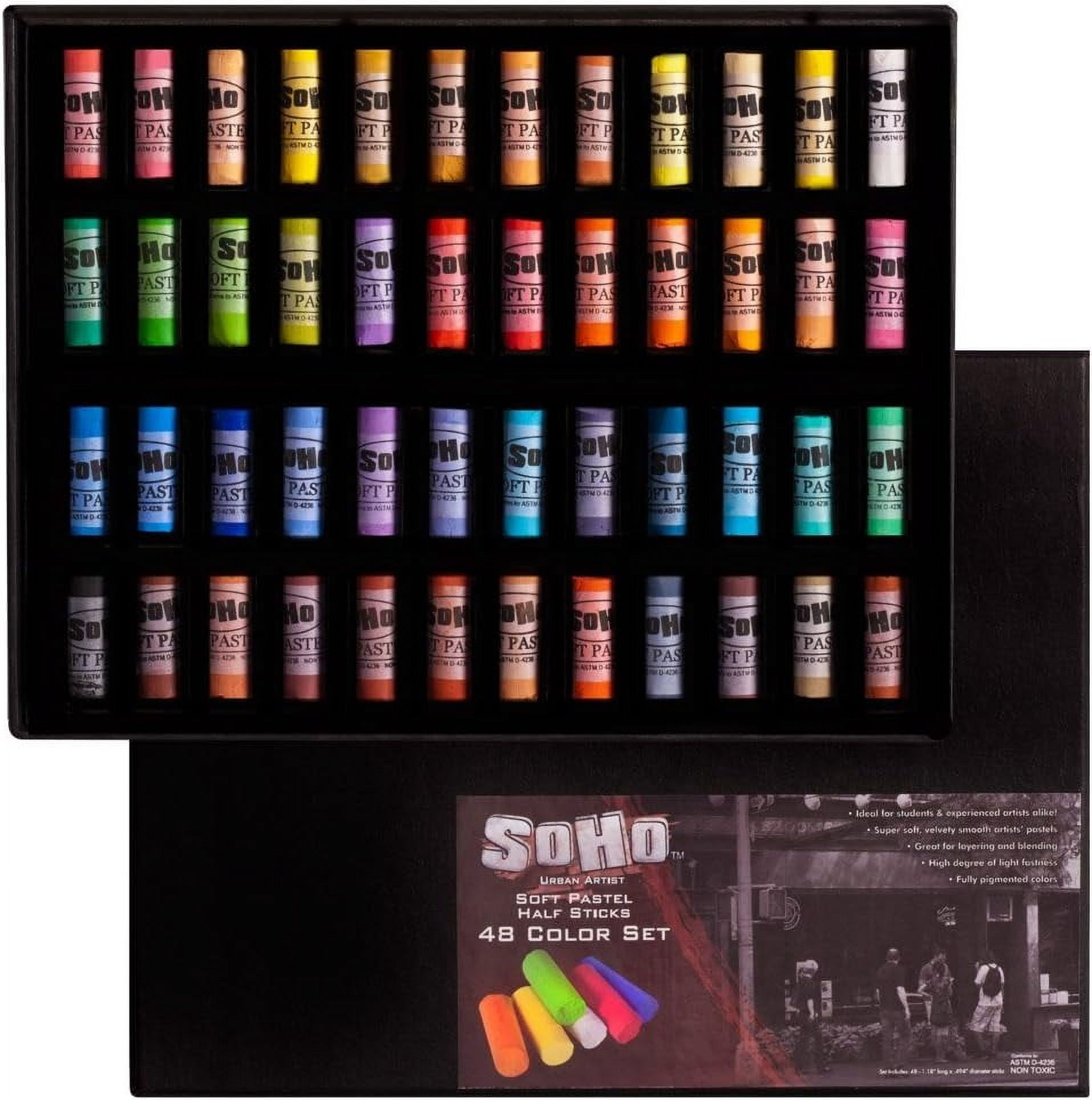 Soho Urban Artist Soft Pastel Half Stick Sets - Super Soft, Super ...