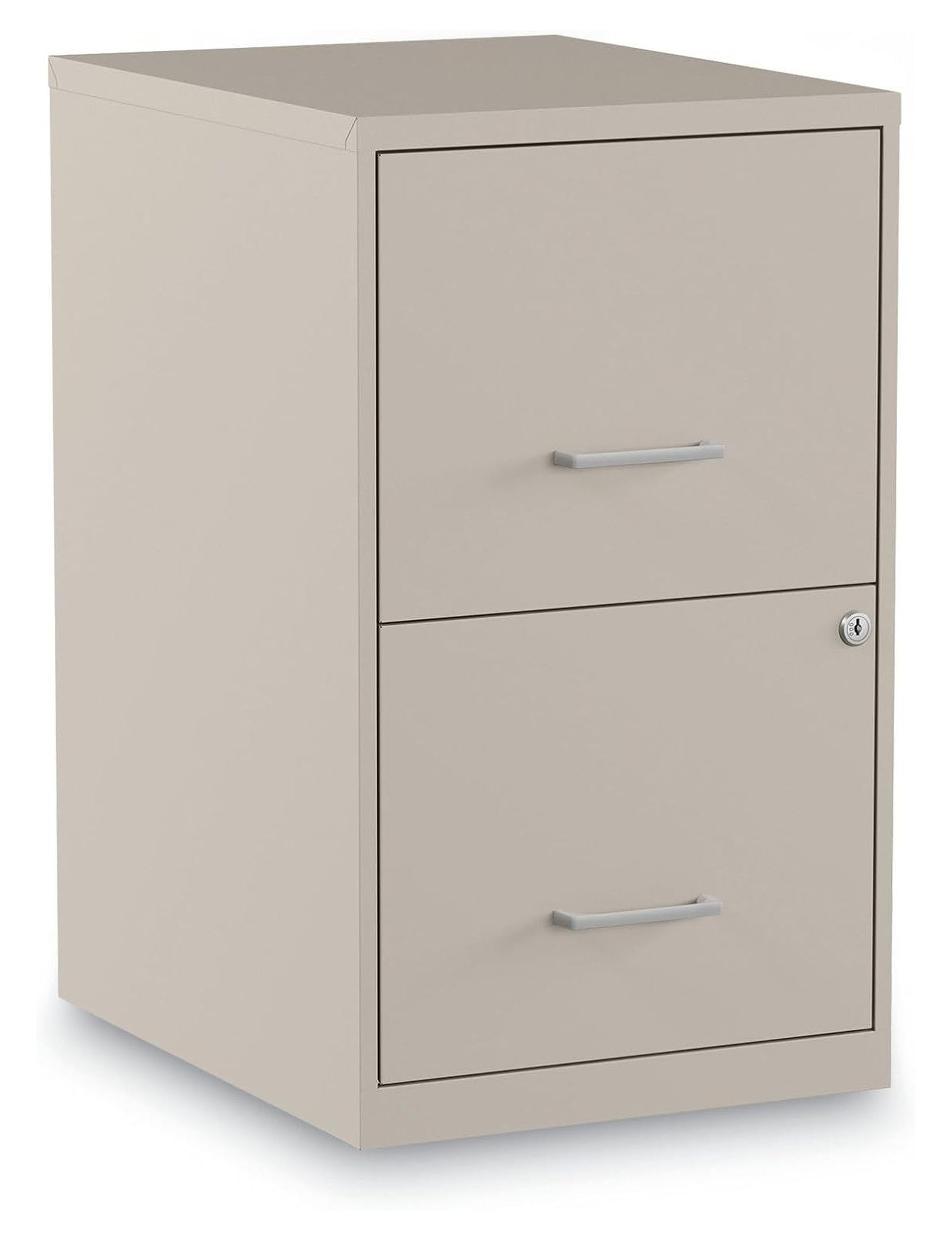 Soho Vertical File Cabinet, 2 Drawers: File/File, Letter, Putty, 14" X ...