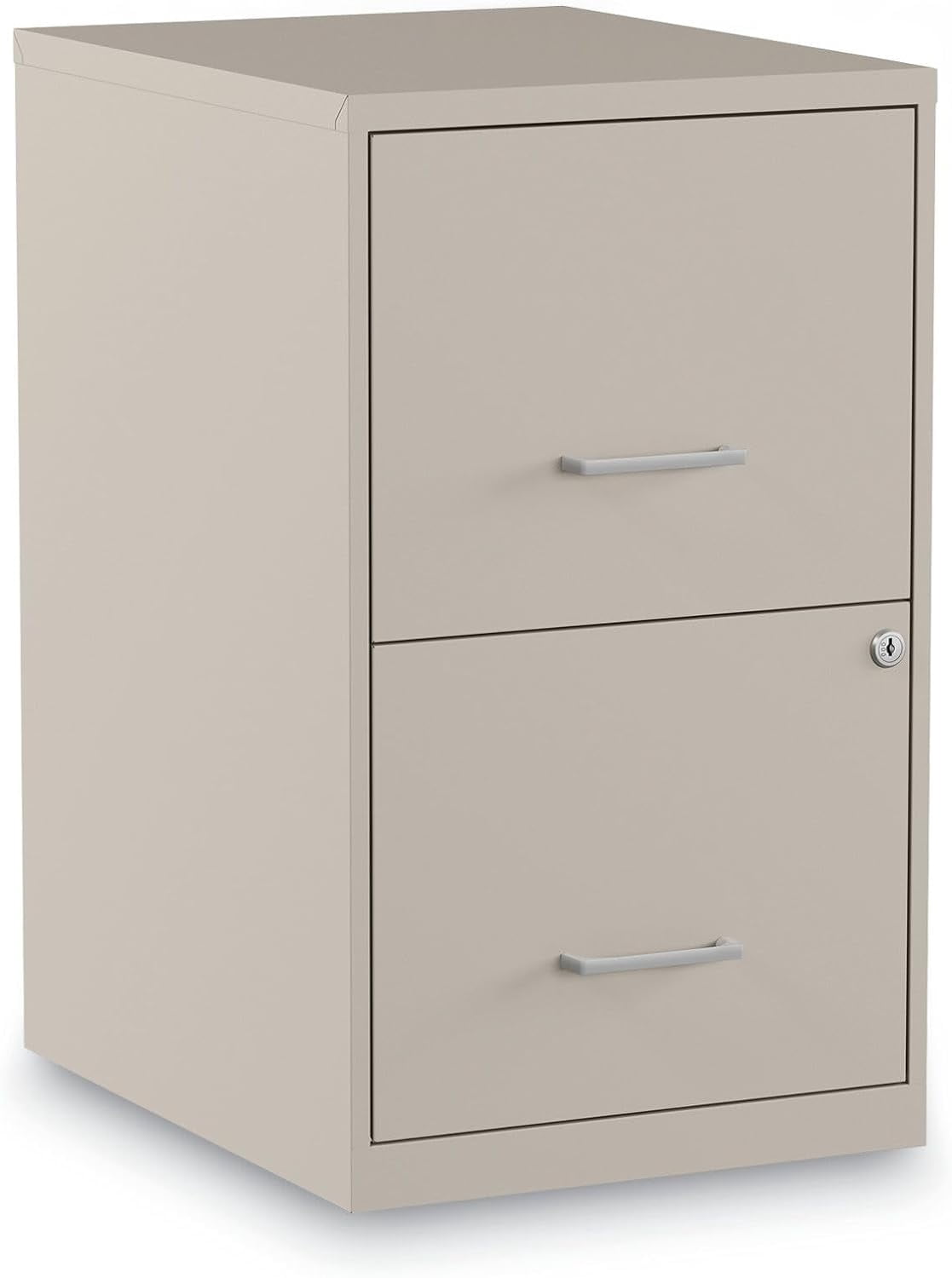 Soho Vertical File Cabinet, 2 Drawers: File/File, Letter, Putty, 14" X ...