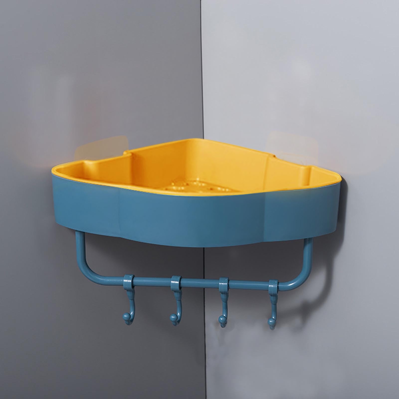 Soikfihs Punch- Shelf Rack Organizer Mounted Adhesive Shower ...