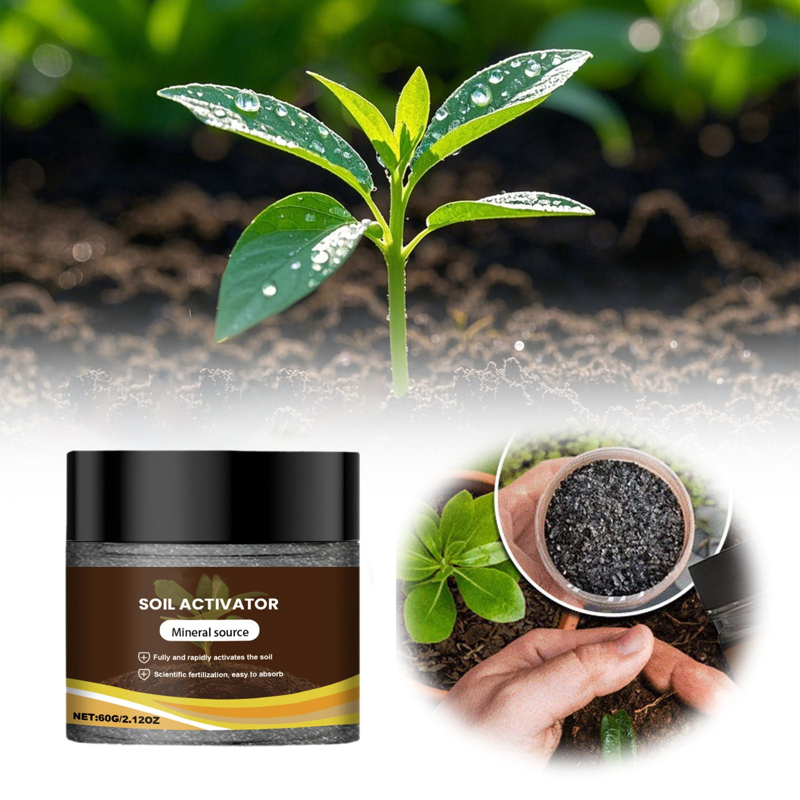 Soil Activated Treasure Fertilizer - All-Natural Soil Revitalizer for ...