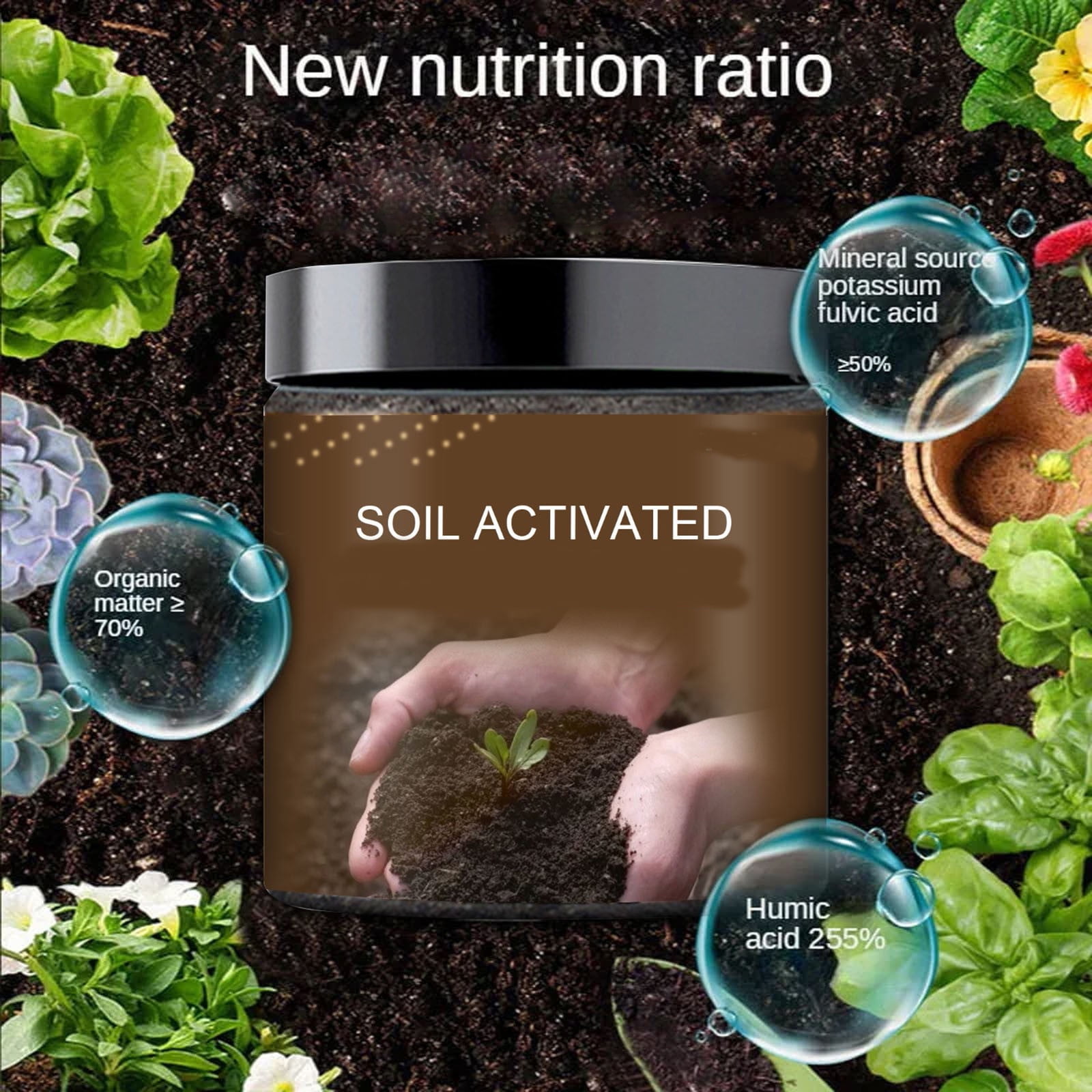 Soil Activated Treasure,Soil Amendments Plant Flower Fertilizer ...