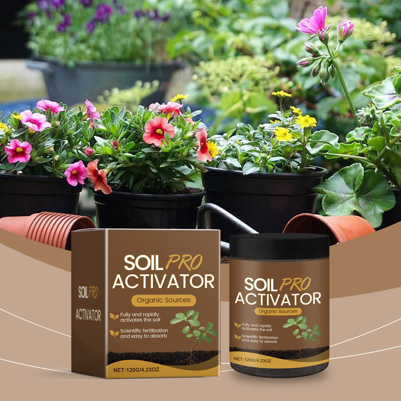 Soil Activator -4.2oz Organic Soil Activator & Fertilizer,Water Soluble ...