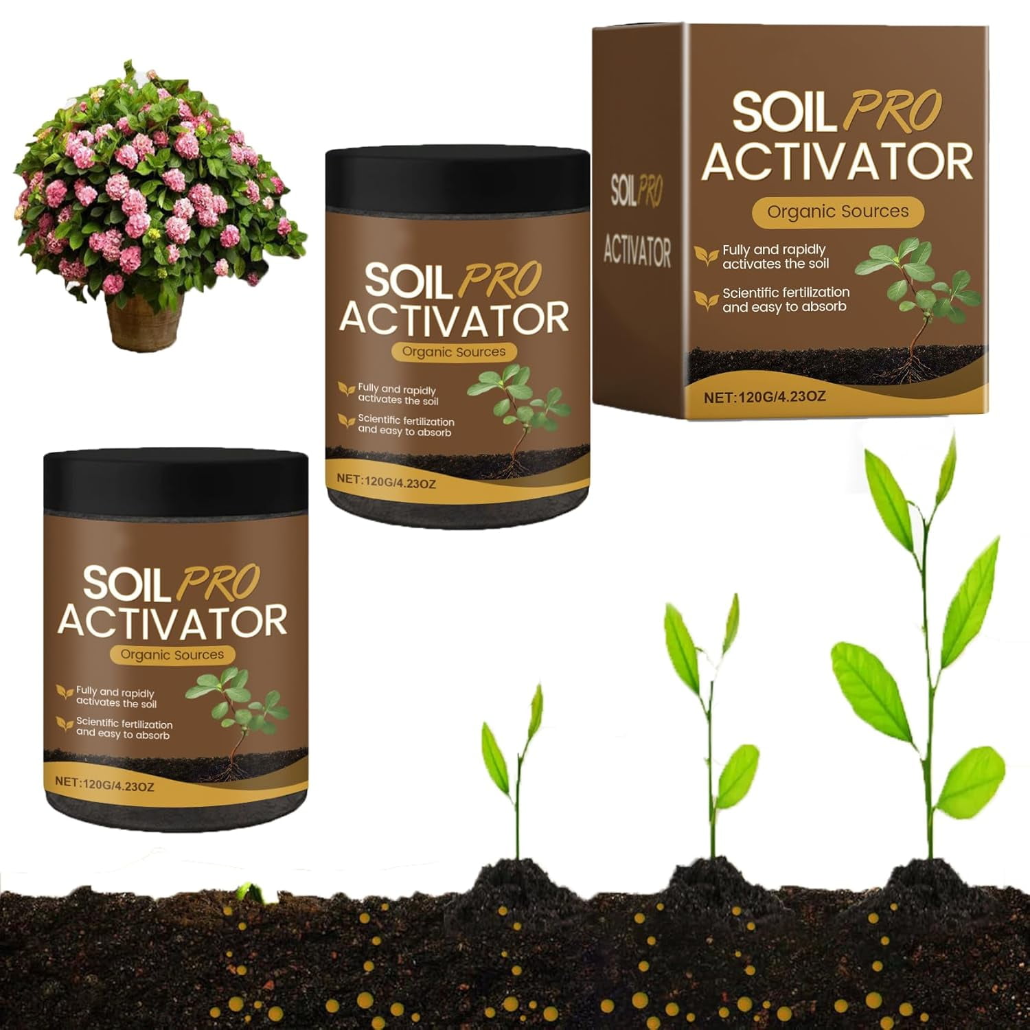 Soil Activator - Organic Soil Activator & Plant Fertilizer, Water ...