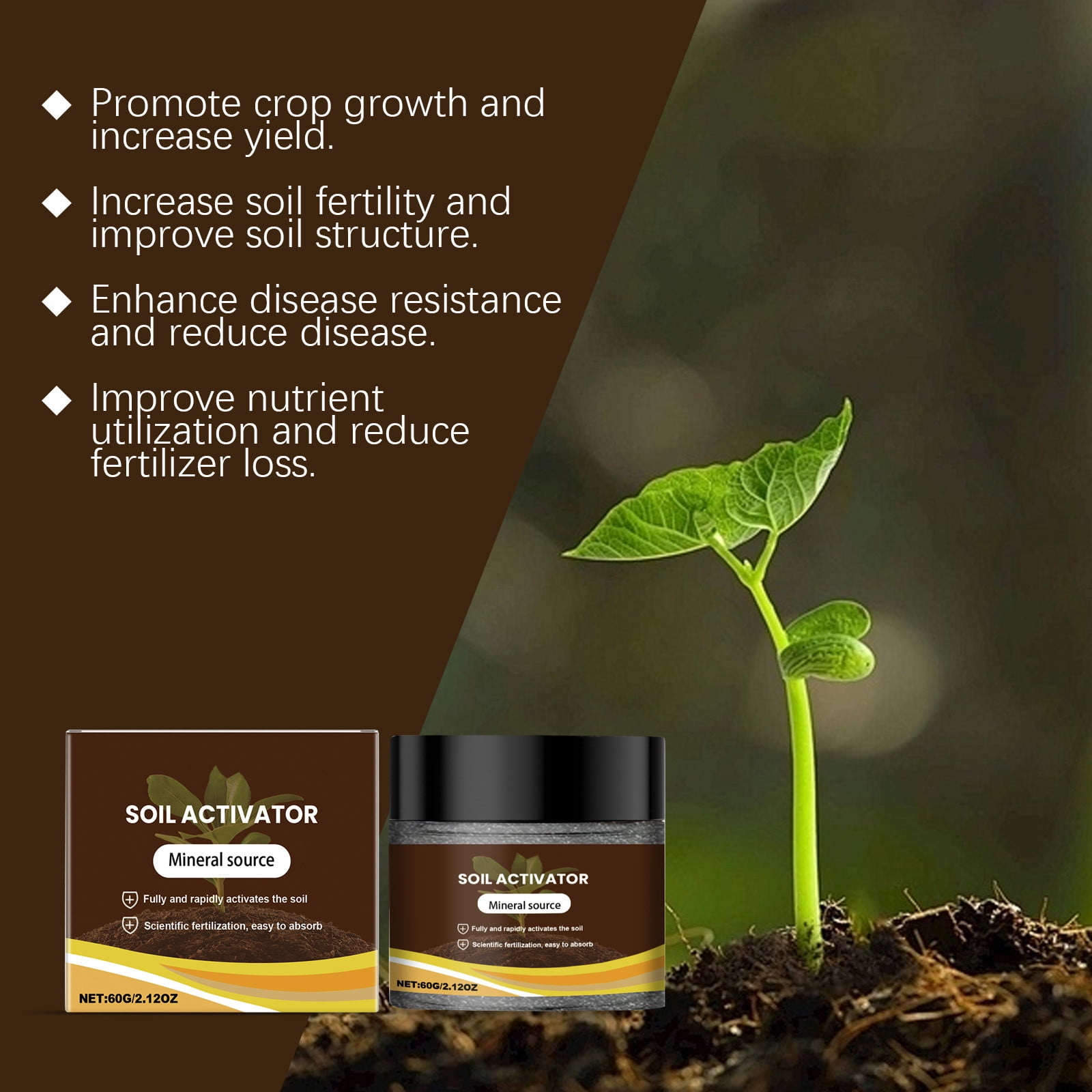 Soil Activator for Plants, 2025 New Soil Activated Treasure, Organic Soils Activator & Plant ...