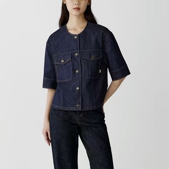 Soil Denim Women‘s Clothing Spring/Summer 2024 New Thin Round Neck ...