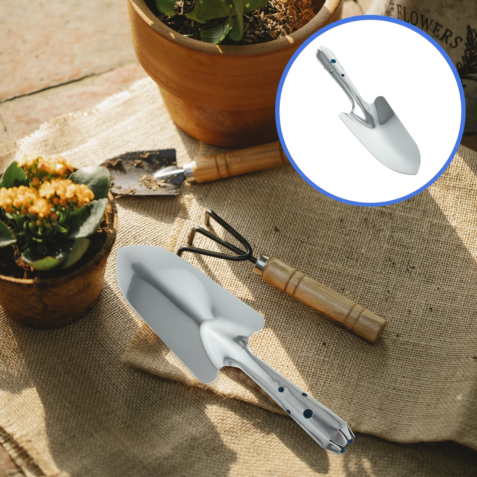 Soil Digging Handheld Stainless Steel Flower Soil Planting Scoop Heavy ...