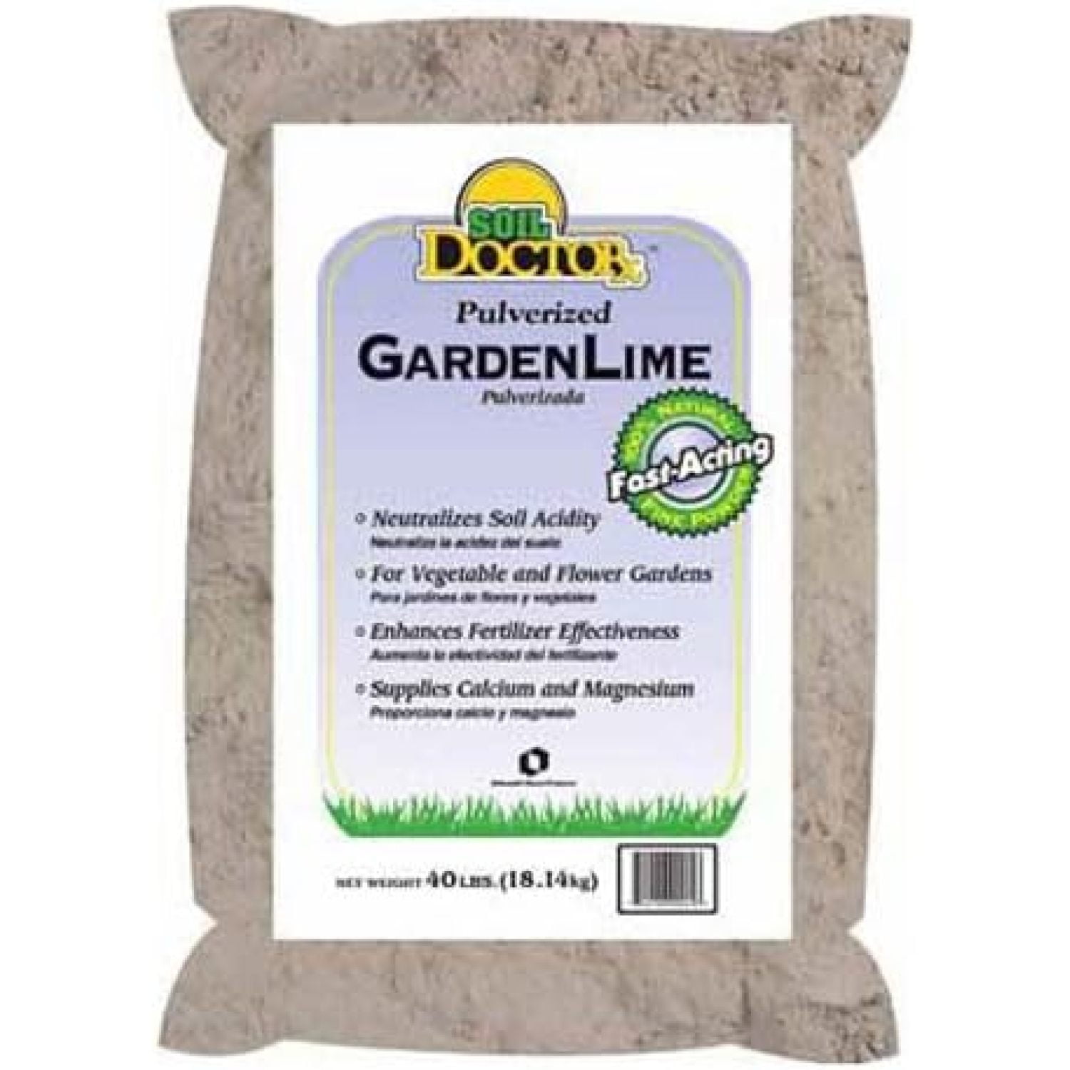 Soil Doctor 50051550 Pulverized Garden Limestone, 40-Pound - Walmart.com