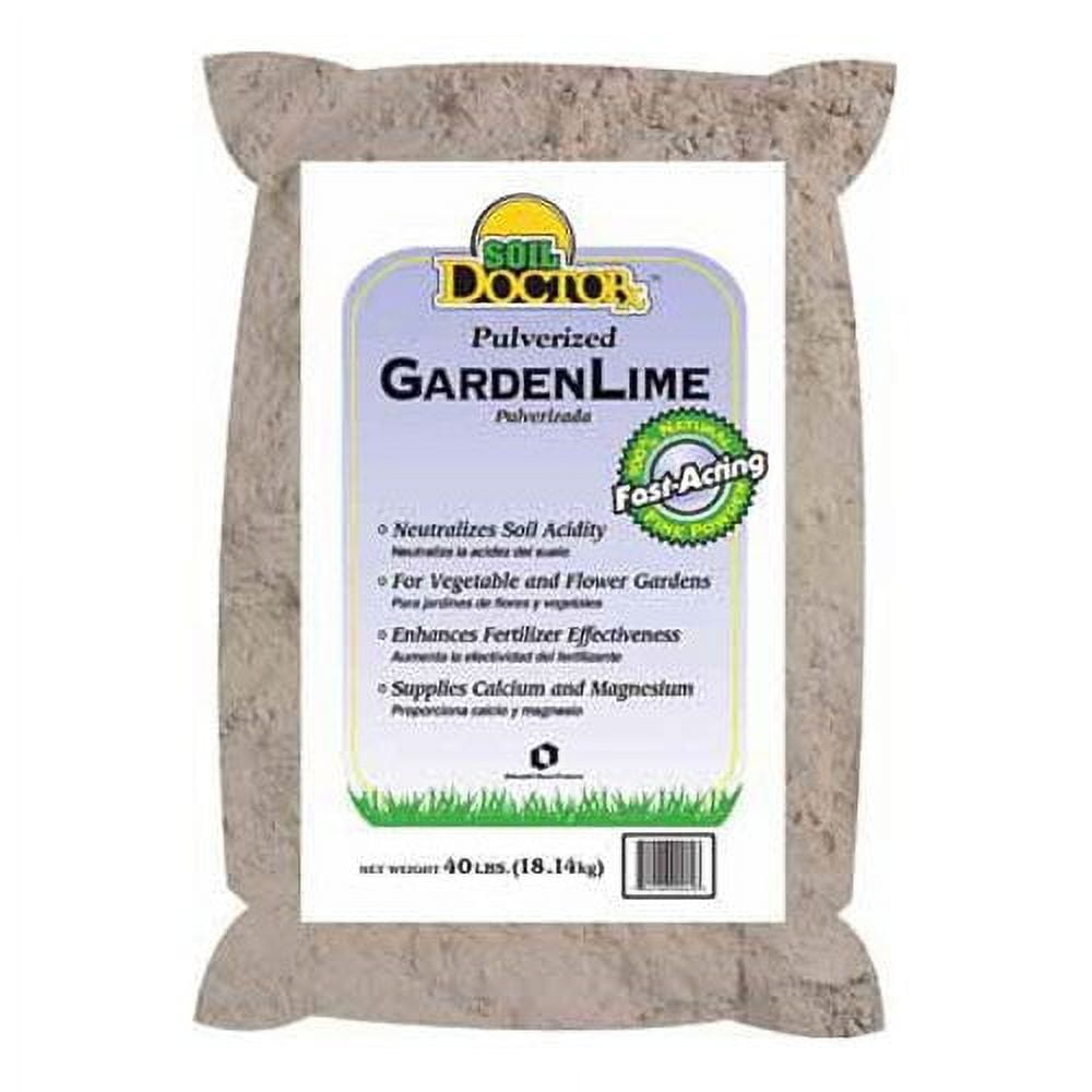 Soil Doctor 50051550 Pulverized Garden Limestone, 40-Pound - Walmart.com