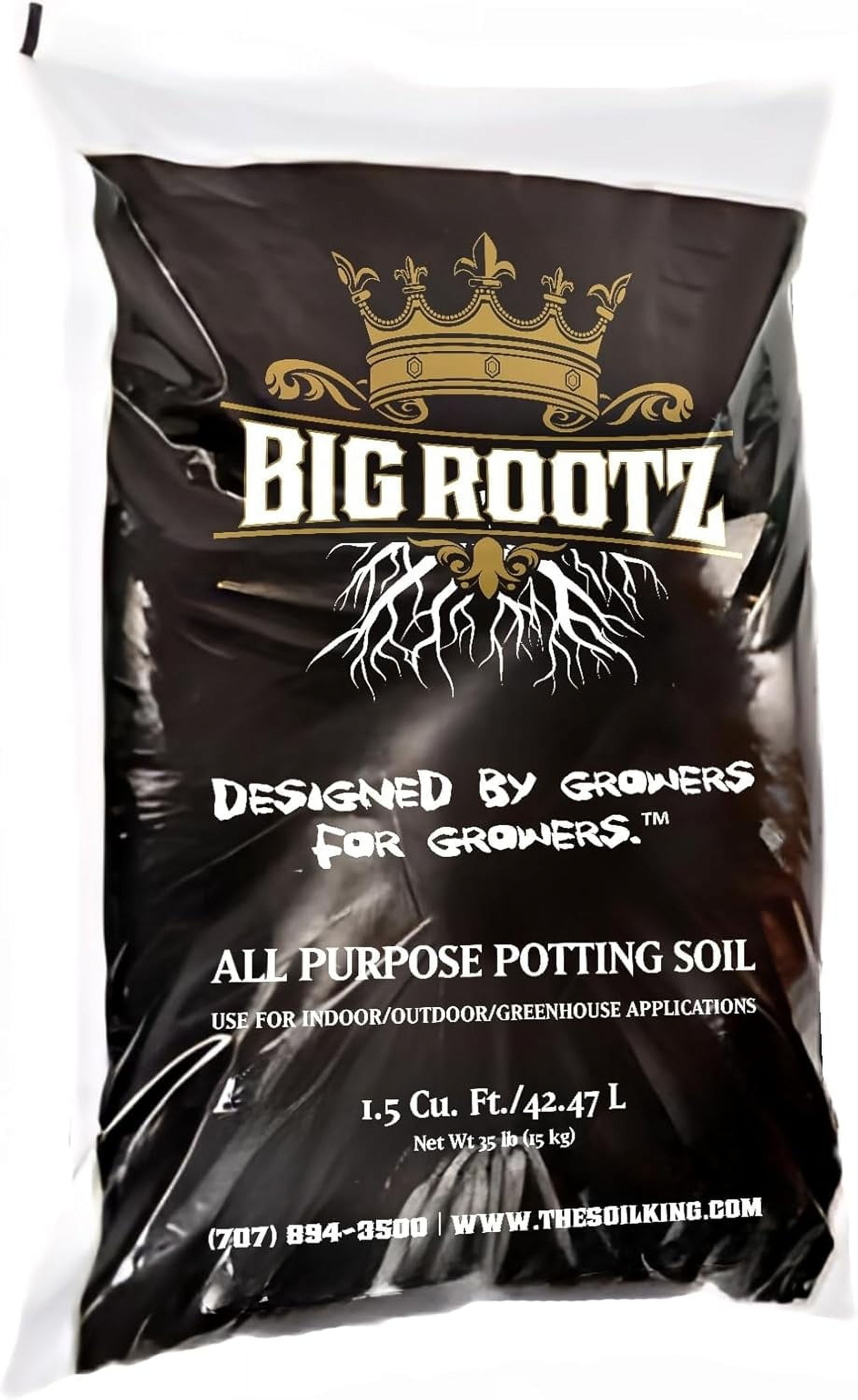 Soil King Big RootzSuper Soil - All-Purpose Potting Soil, pH Adjusted ...