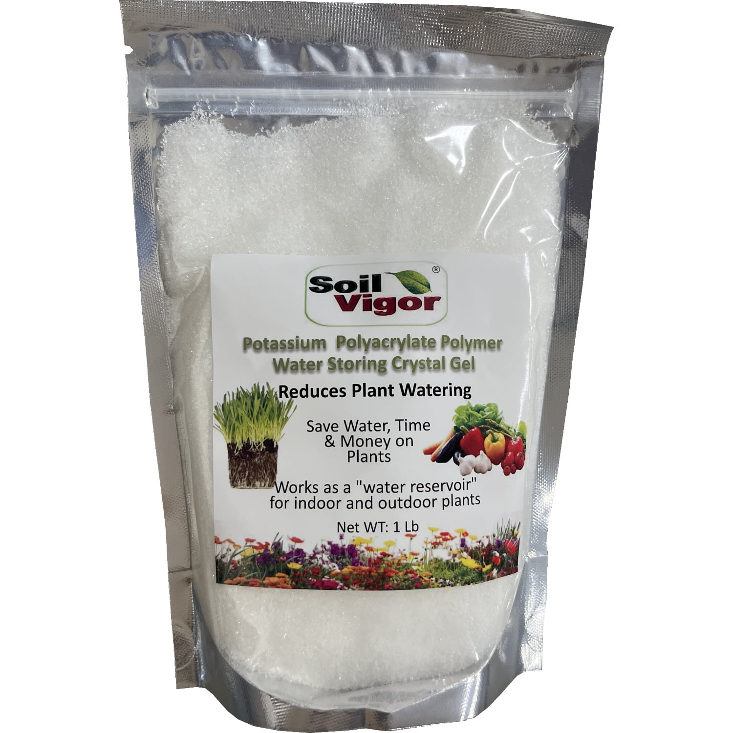 Soil Moist SAP Potassium Super Absorbent Polymer 1 Pound - Walmart.com