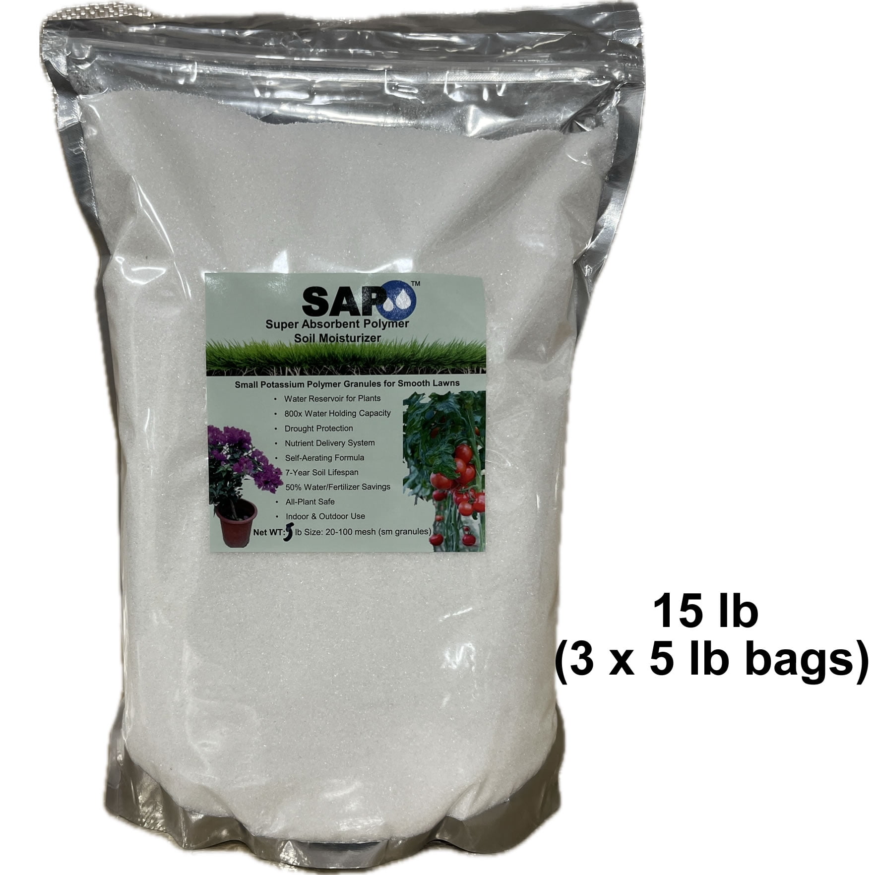 Soil Moist SAP Super Absorbent Polymer Water Storing Crystals Gel for ...