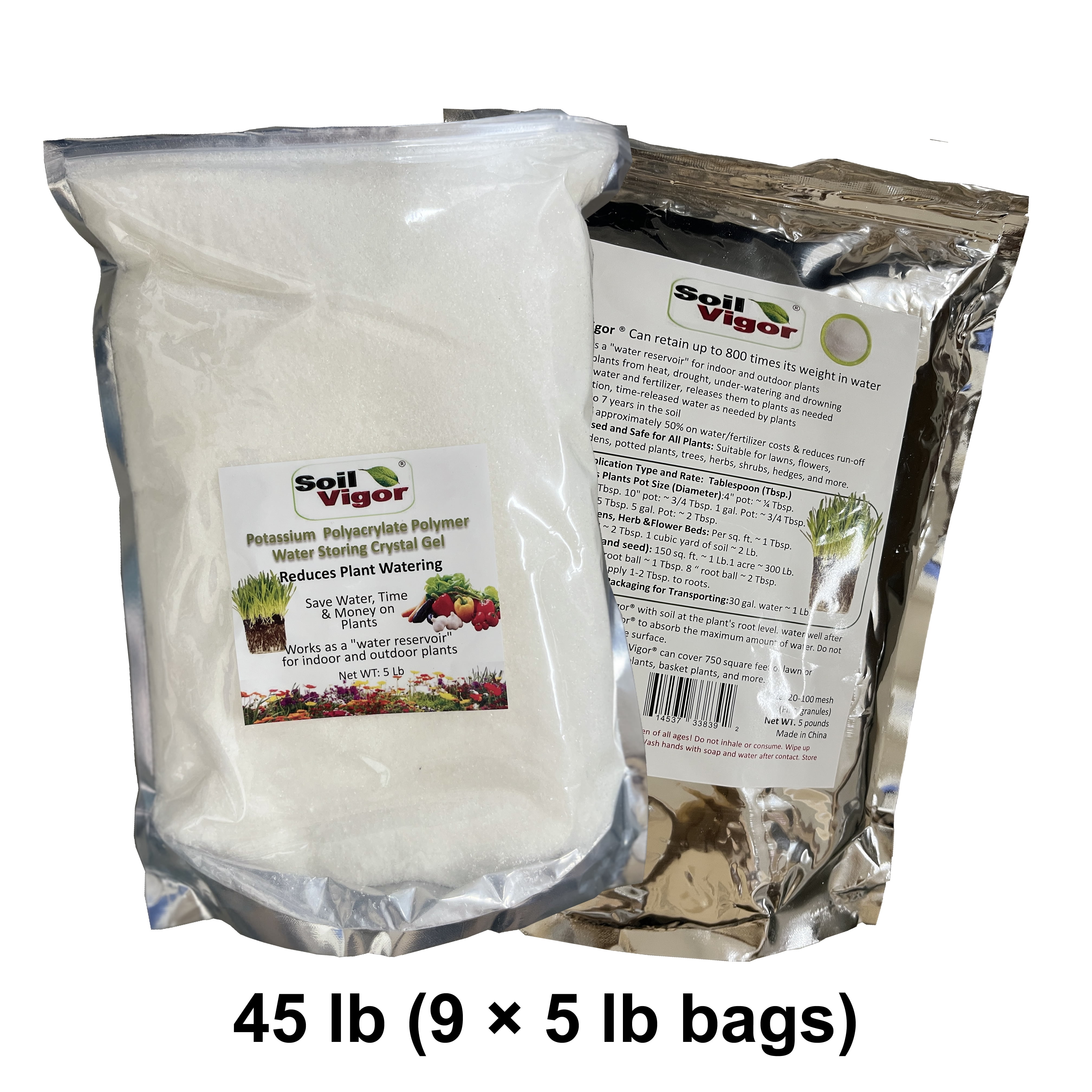 Soil Moist SAP Super Absorbent Polymer Water Storing Crystals Gel for ...