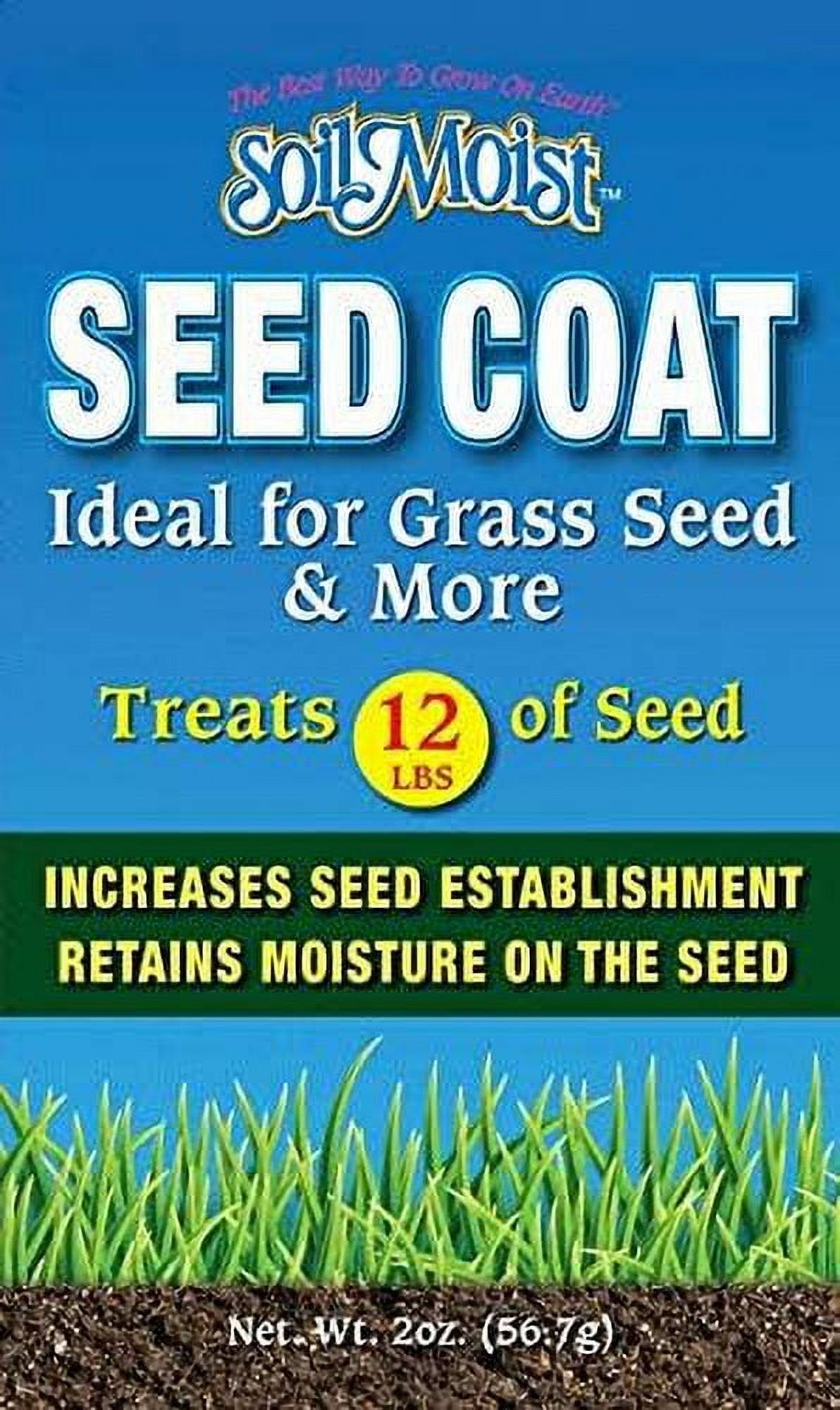 Soil Moist Seed Coat 2oz - Treats 12lbs Dry Seeds - Water Saving ...