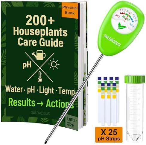 Soil Moisture Meter for Plants – Includes 200+ Houseplants Guide ...