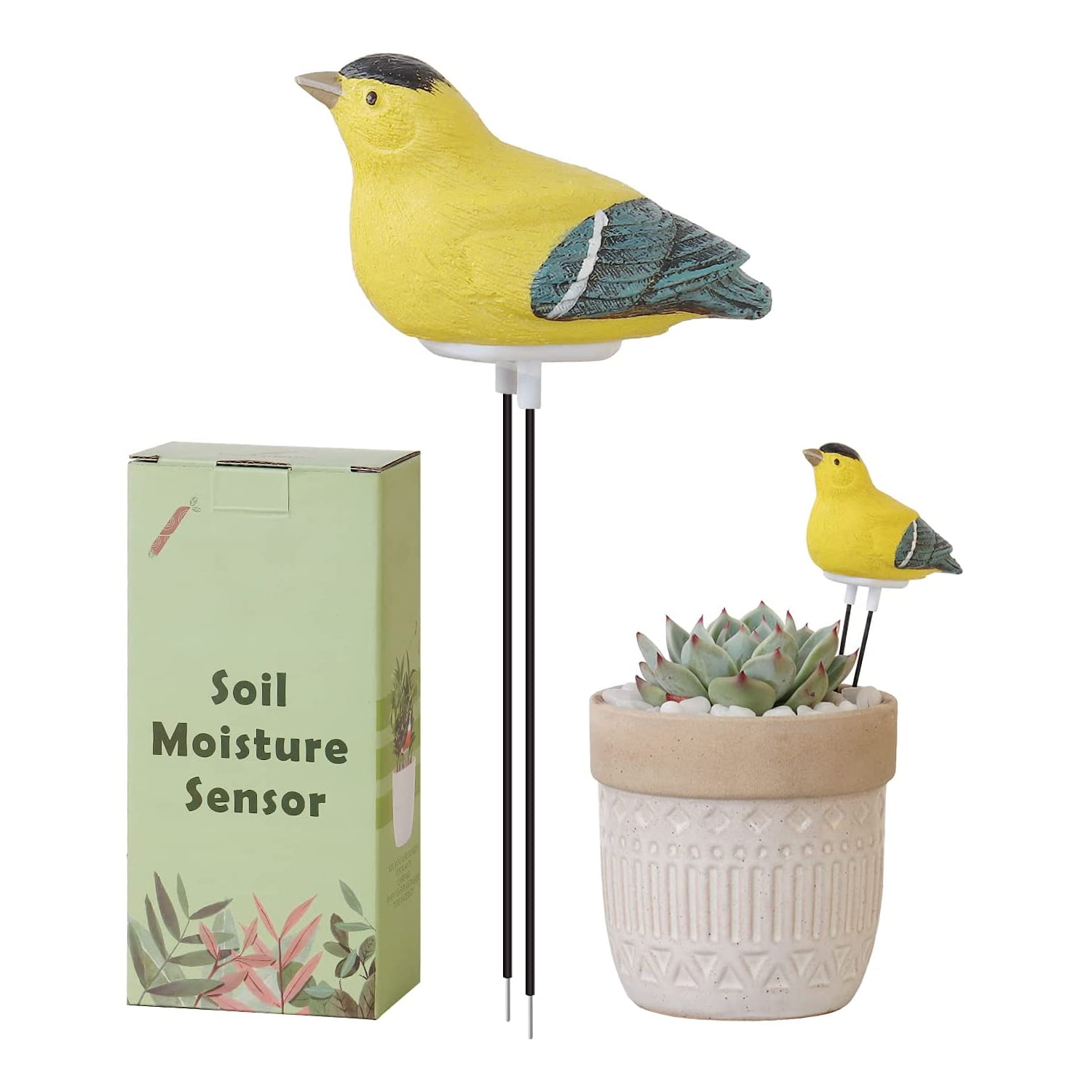Soil Moisture Meter Watering Alarm Chirping Bird Plant Water Tester ...