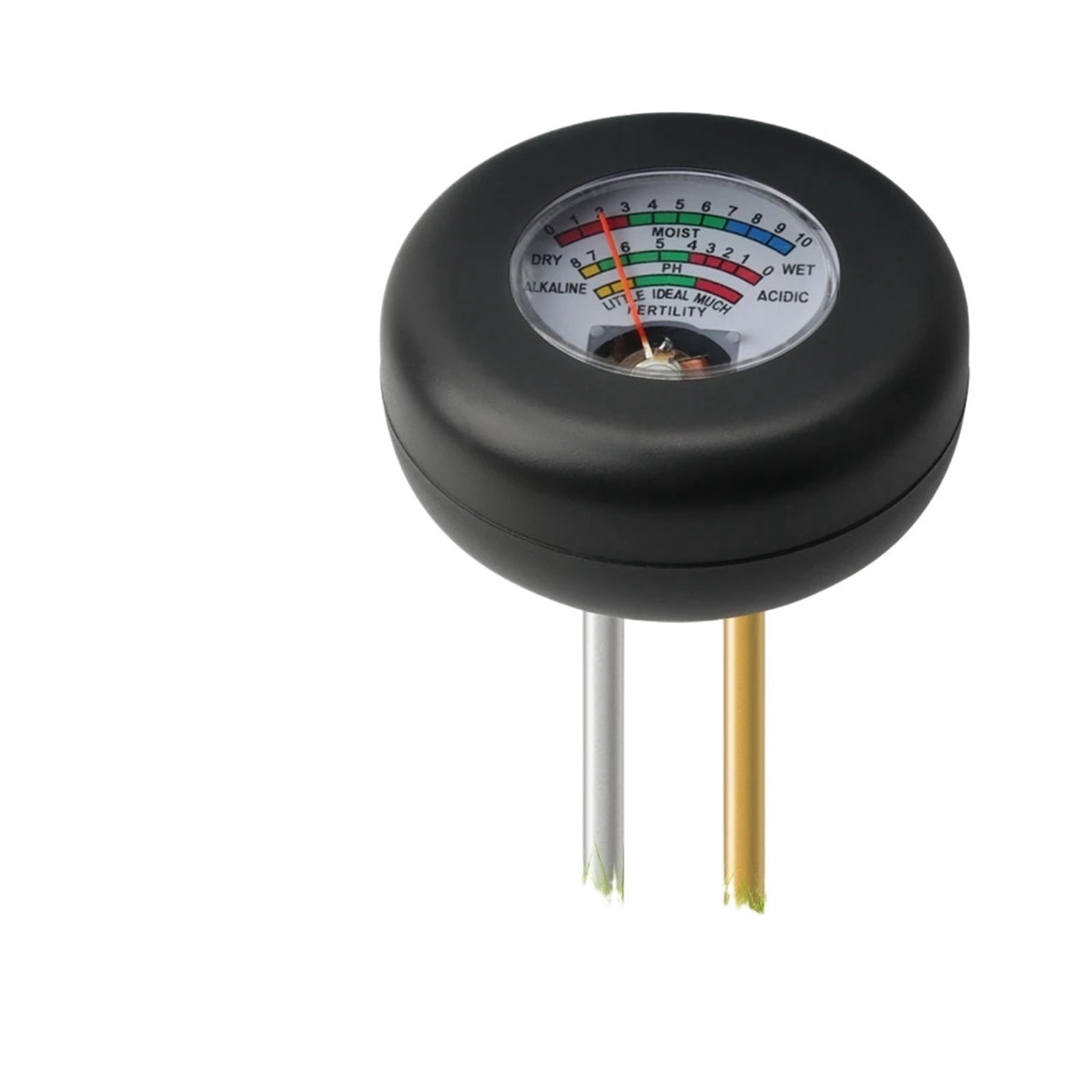 Soil PH Meter Metal Dual Probe Mode Moisture Sensor Detector Garden ...