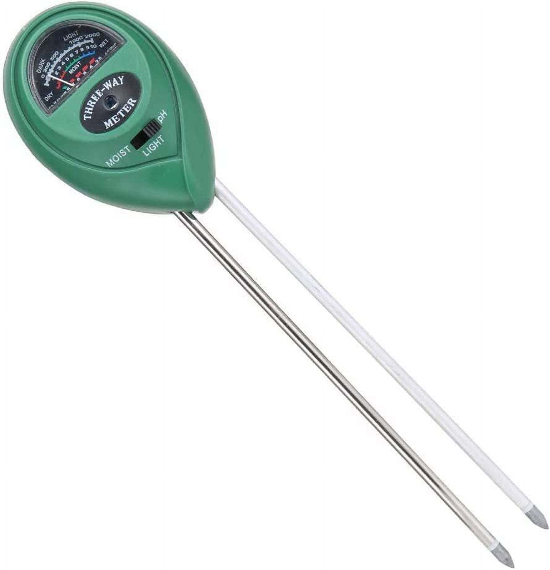 Soil PH Meter Soil Moisture Sensor 3-in-1 Soil Moisture/Light/pH Test ...