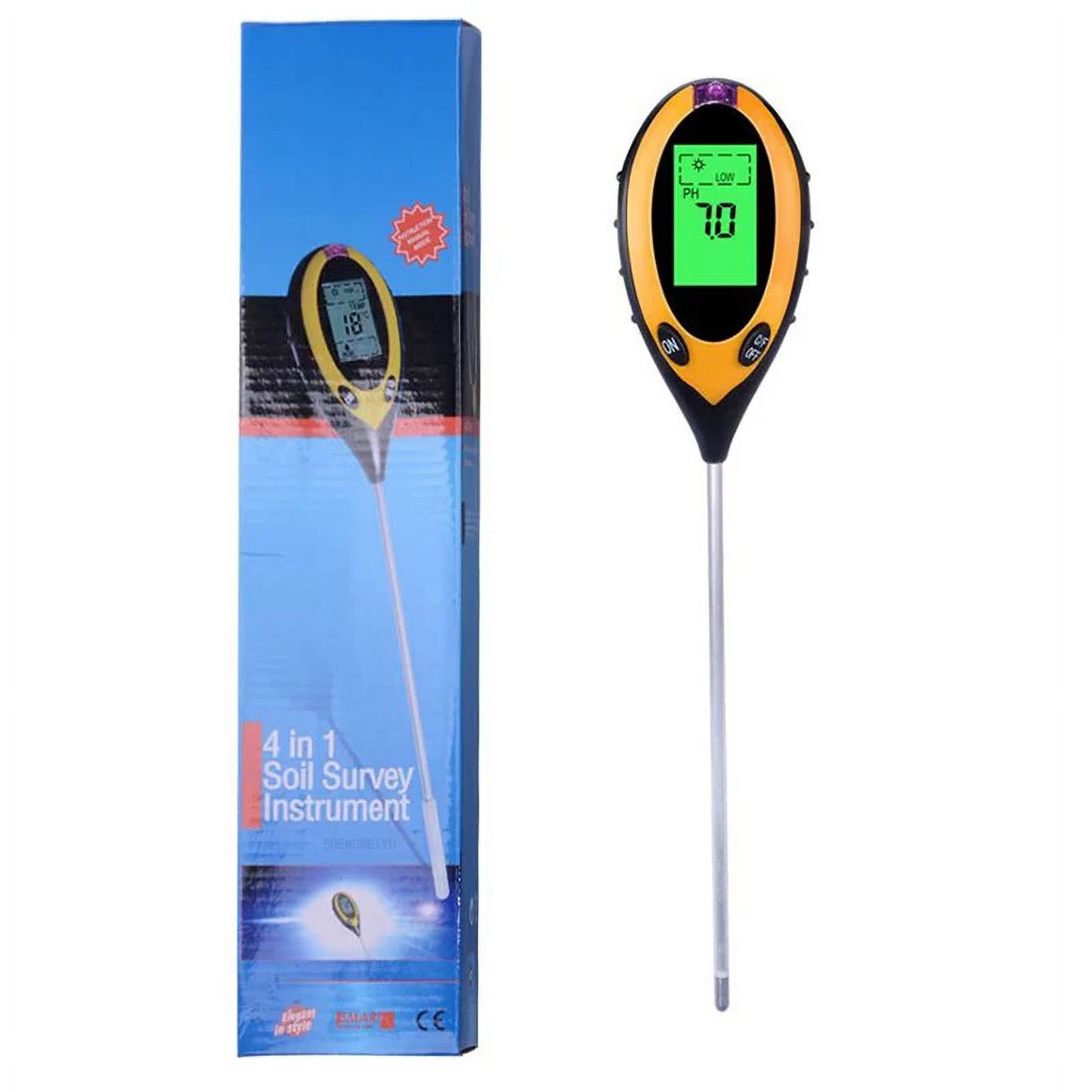 Soil PH Meter Tester Soil Tester PH Moisture meter Temperature Sunlight ...