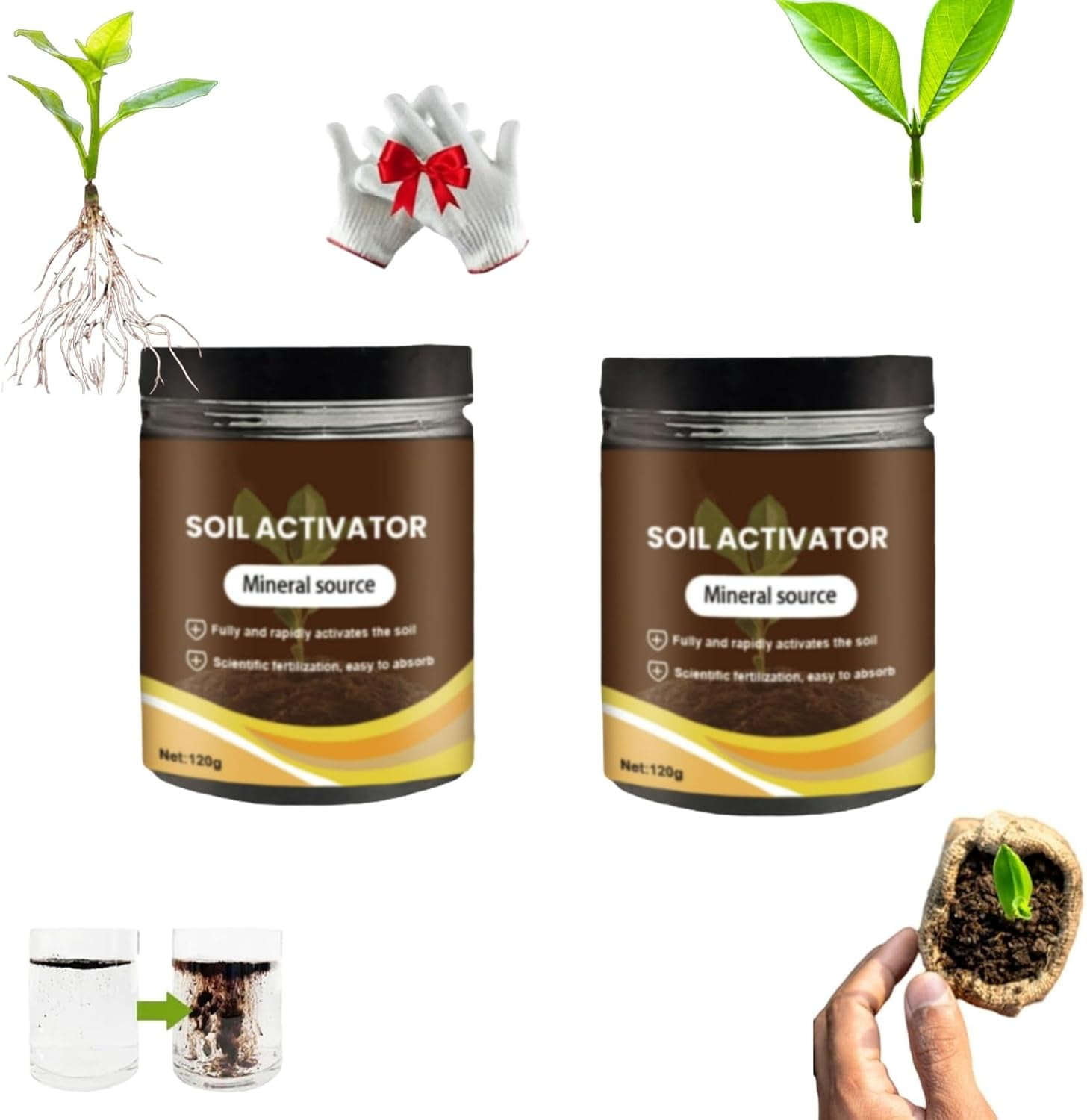 Soil Pro Activator, Soil Activator for Plants, Soils Activator for Vegetables, Potting Mix, and ...