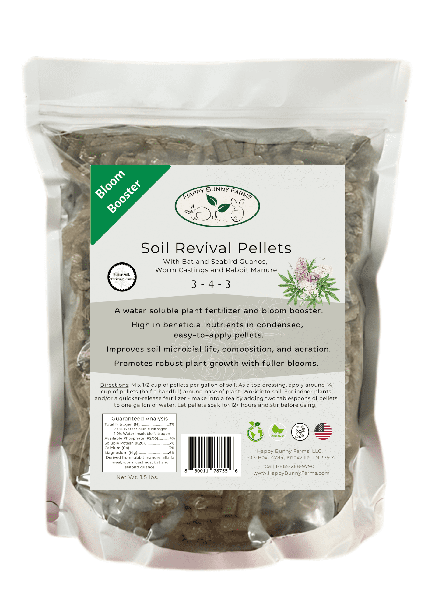 Soil Revival, Bloom Booster and Soil Conditioner Pellets, Organic. 3-4 ...
