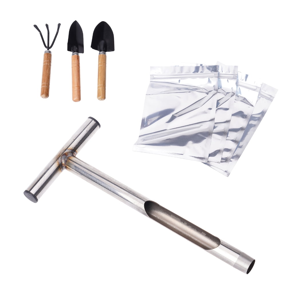 Soil Sample Probe 12Inch with Reusable Soil Sampler Bags,Stainless ...