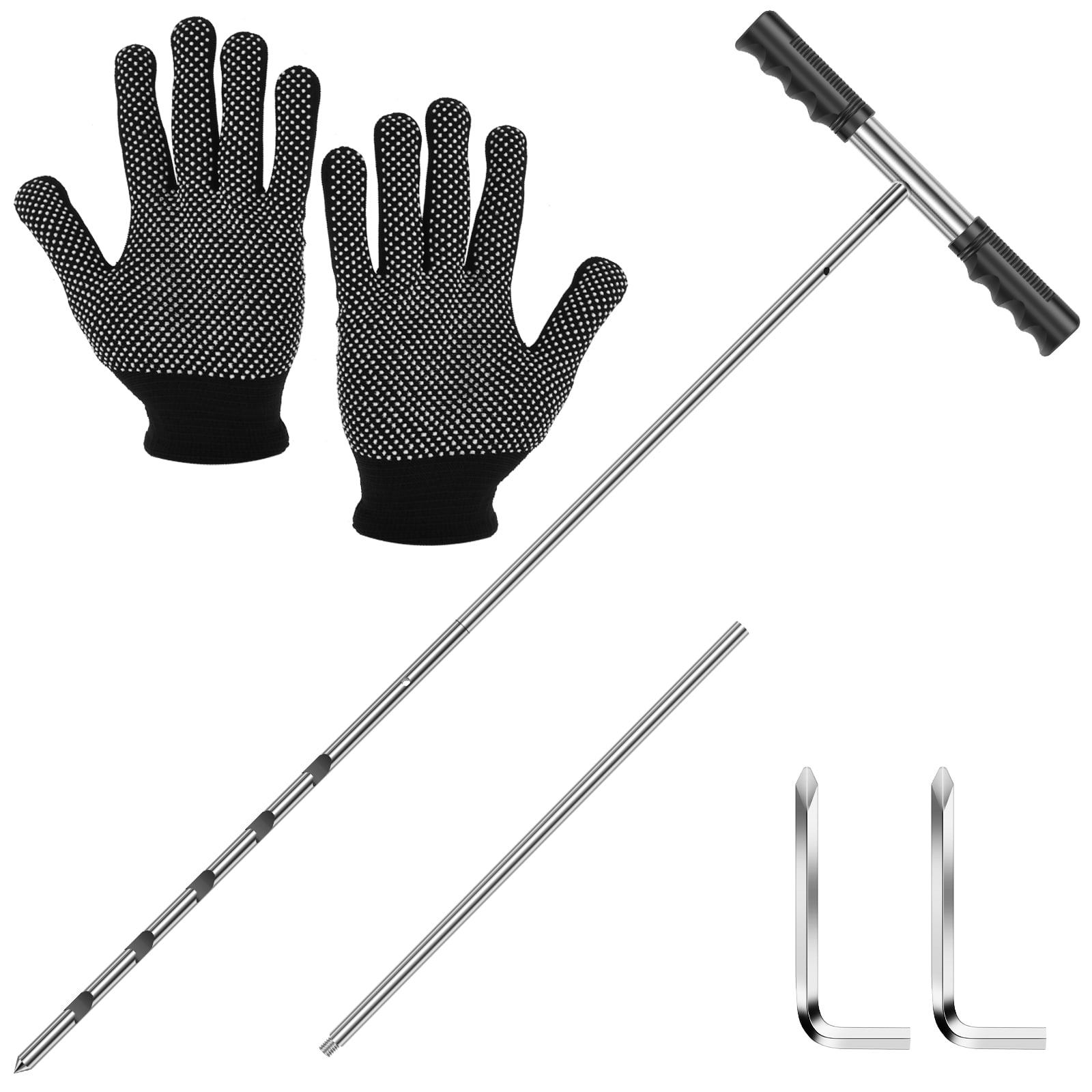 Soil Sample Probe Stainless Steel Ground Probe Rod 10.2 inch Combined ...