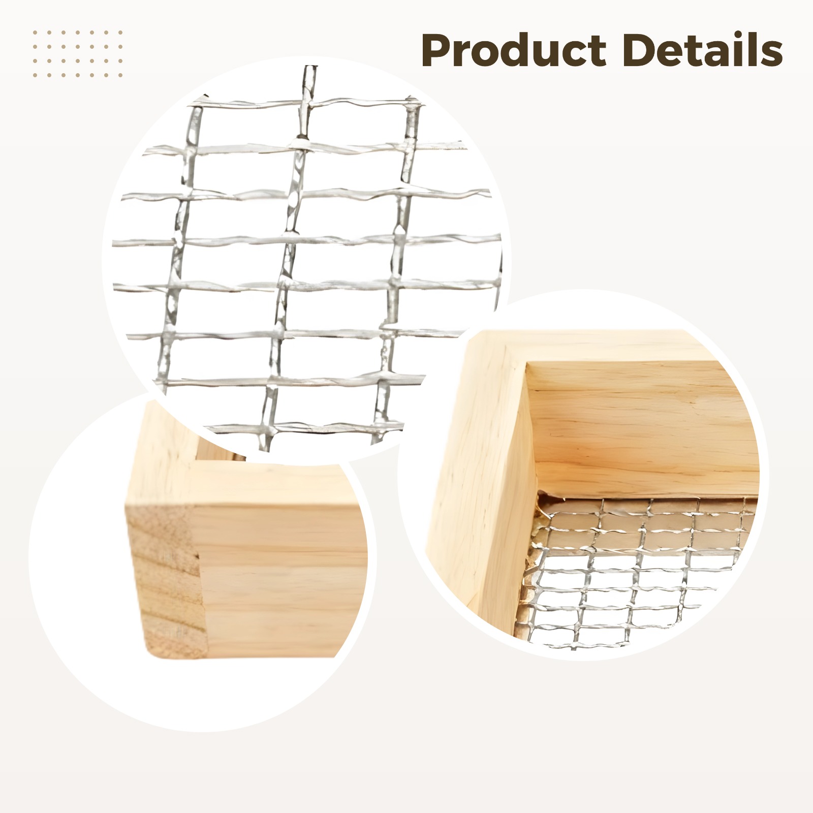 Soil Sifter For Garden , Multi-Purpose Wood Compost Dirt Sifter with 0. ...