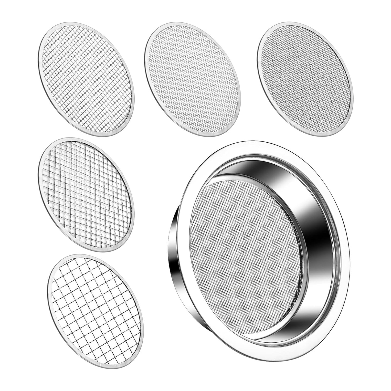 Soil Sifter Garden Tools Soil Sieve Stainless Steel Sieve Set, With 5 ...