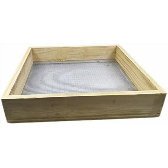 Soil Sifter for Rocks, Wooden Hand Held Garden Dirt Sifter with Sifting ...