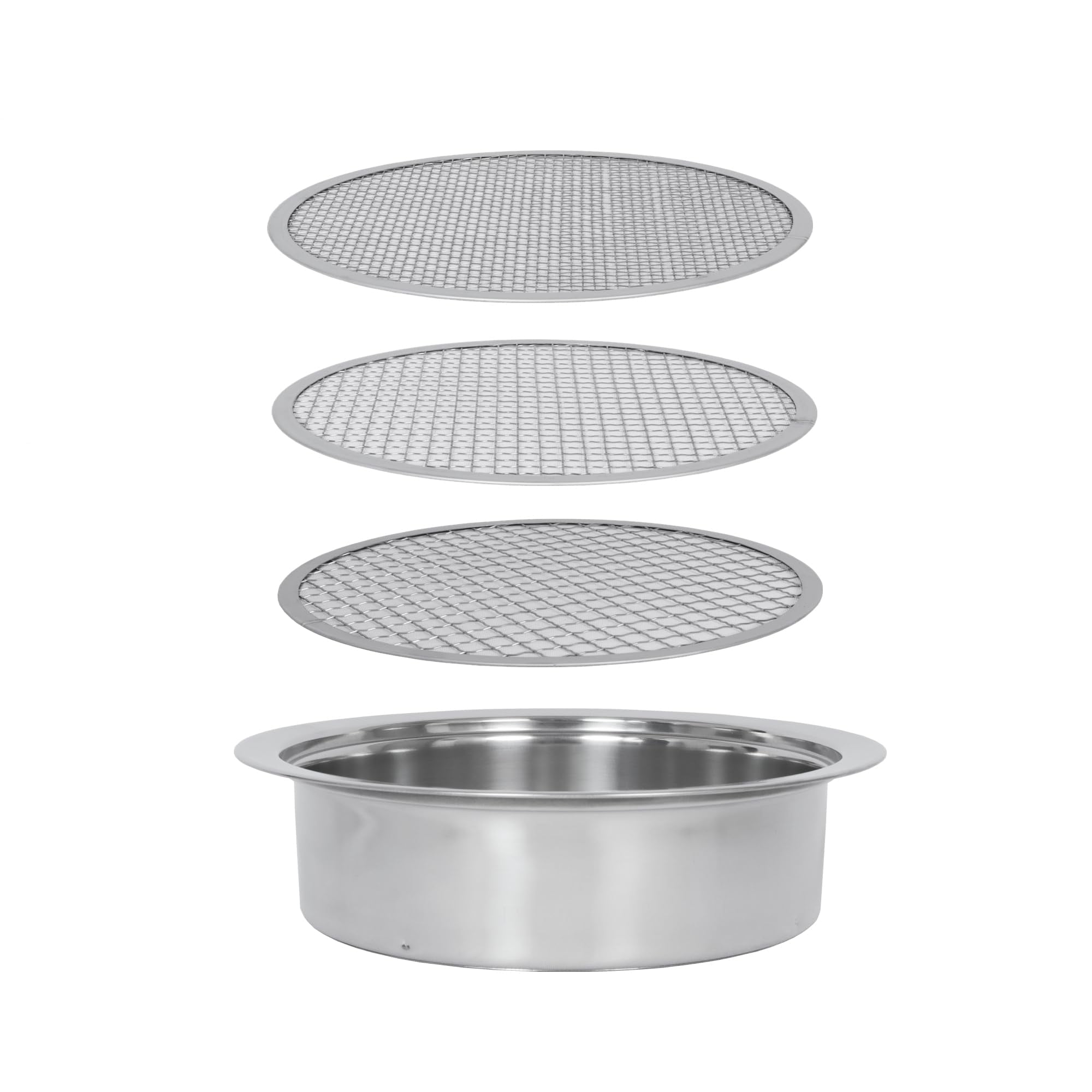 Soil Sifter for Rocks with 3 Sieve Mesh-Sifting Pan for Garden C47 ...