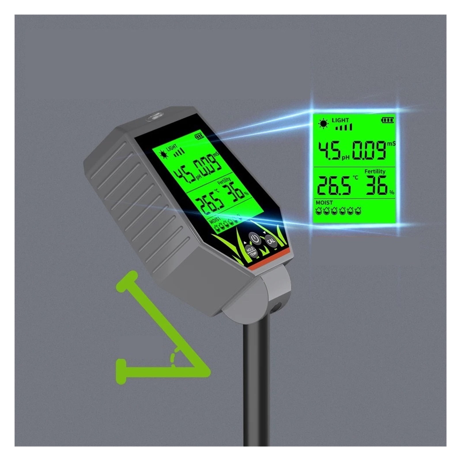Soil Tester High Accuracy PH Meter Digital Plant Moisture Sensor ...