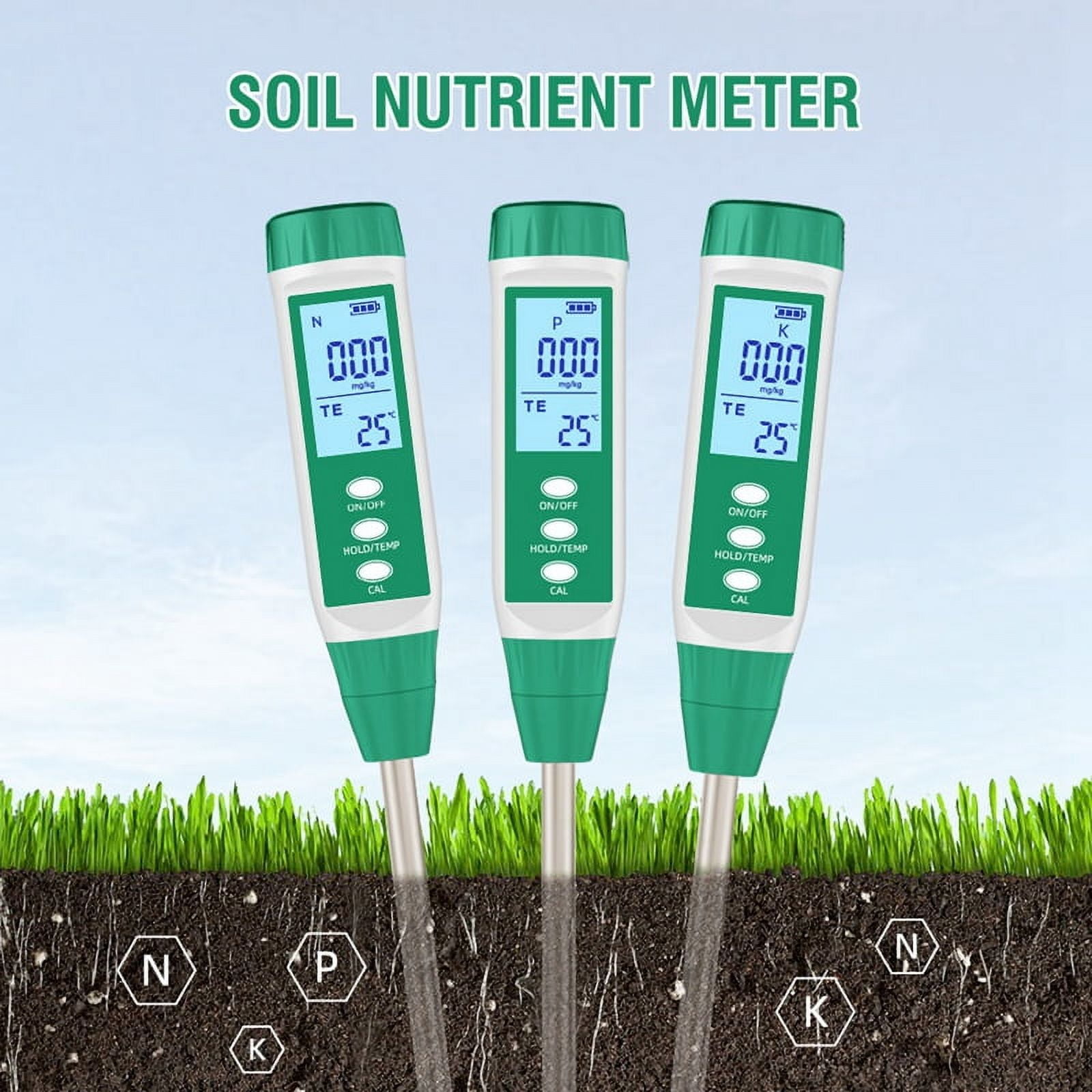 Soil Tester, Nitrogen Fertiliser Tester Analyser for Use in Potting and ...